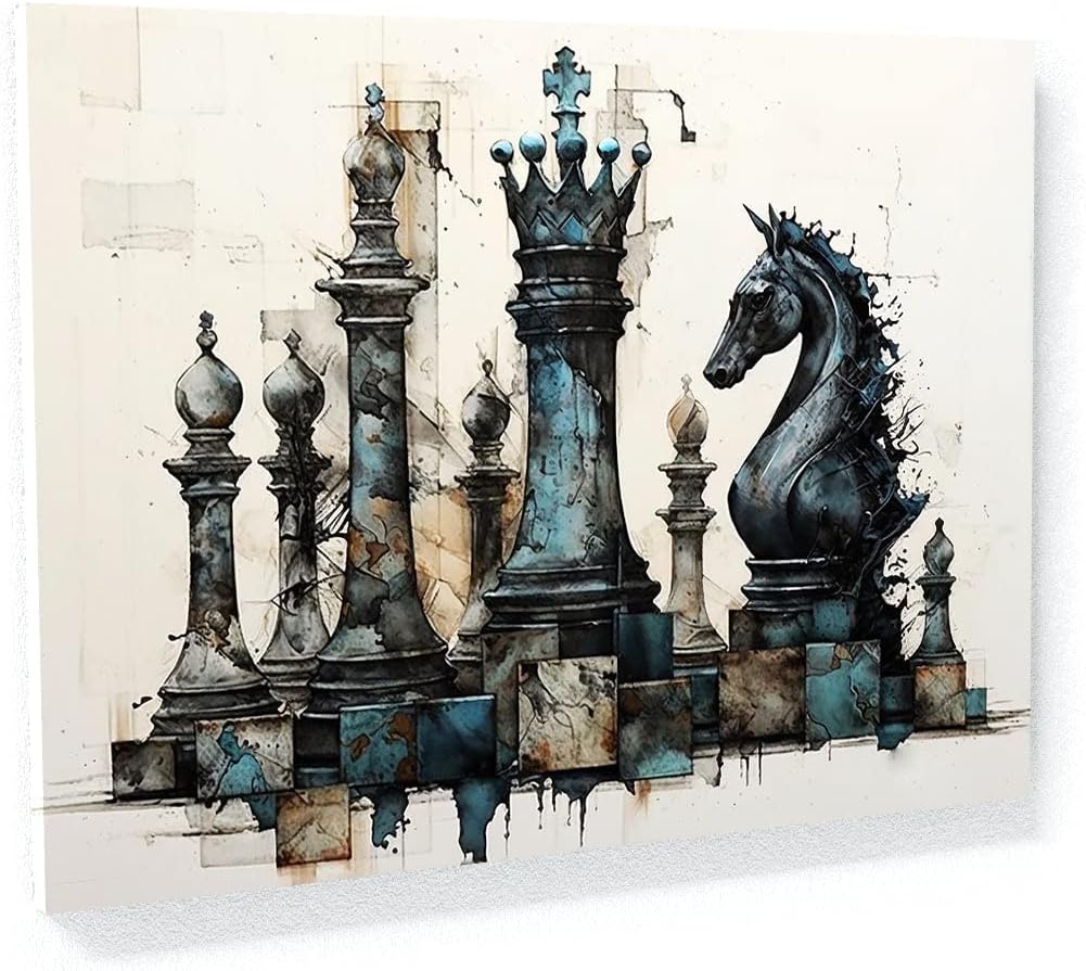 Amazon.com: Sense Canvas Chess Piece Create Complex Rook 30 Canvas Art ...