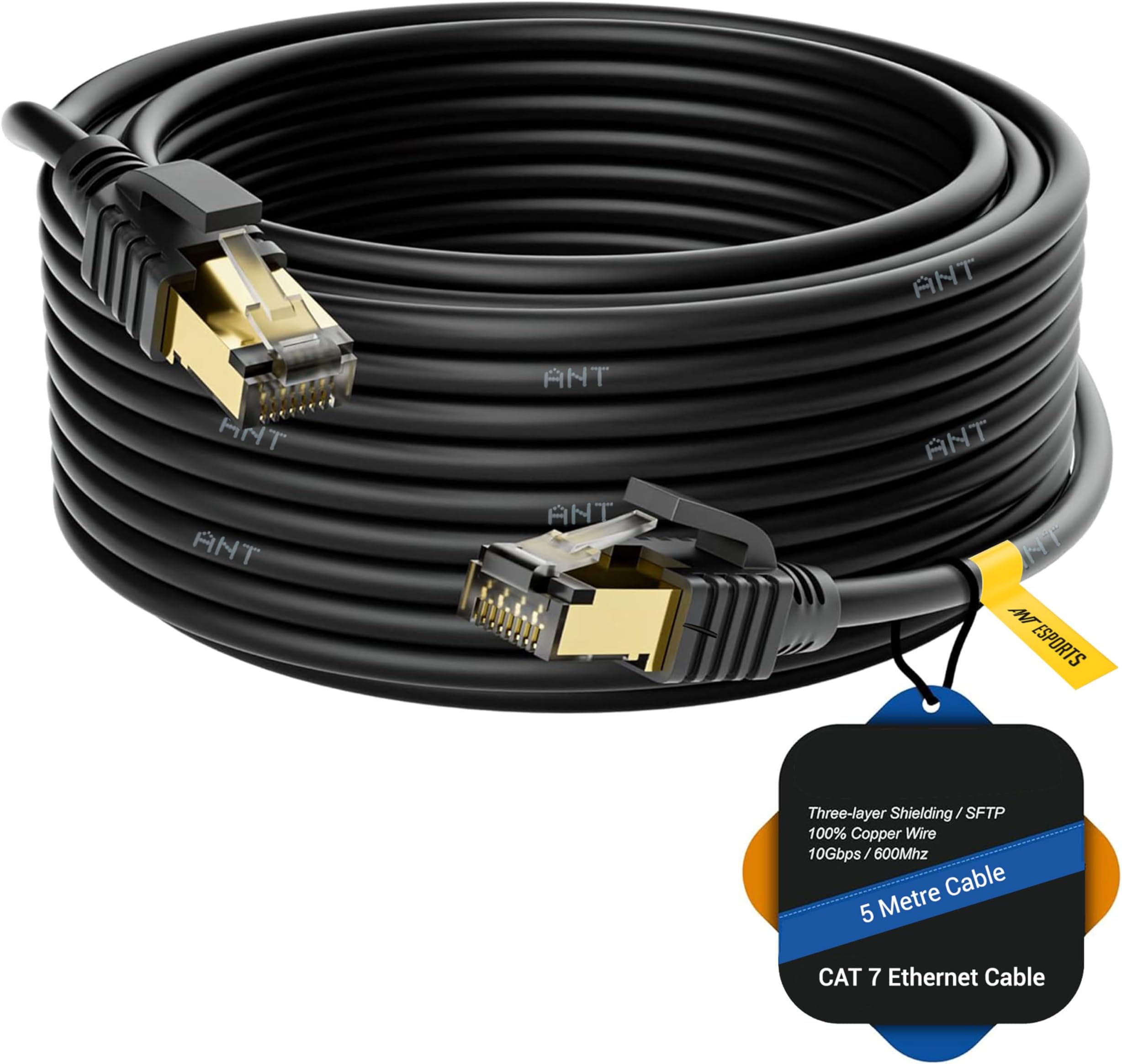 Ant Esports AEC7110 Gold Plated Cat7 Ethernet Cable High Speed 10Gbps ...