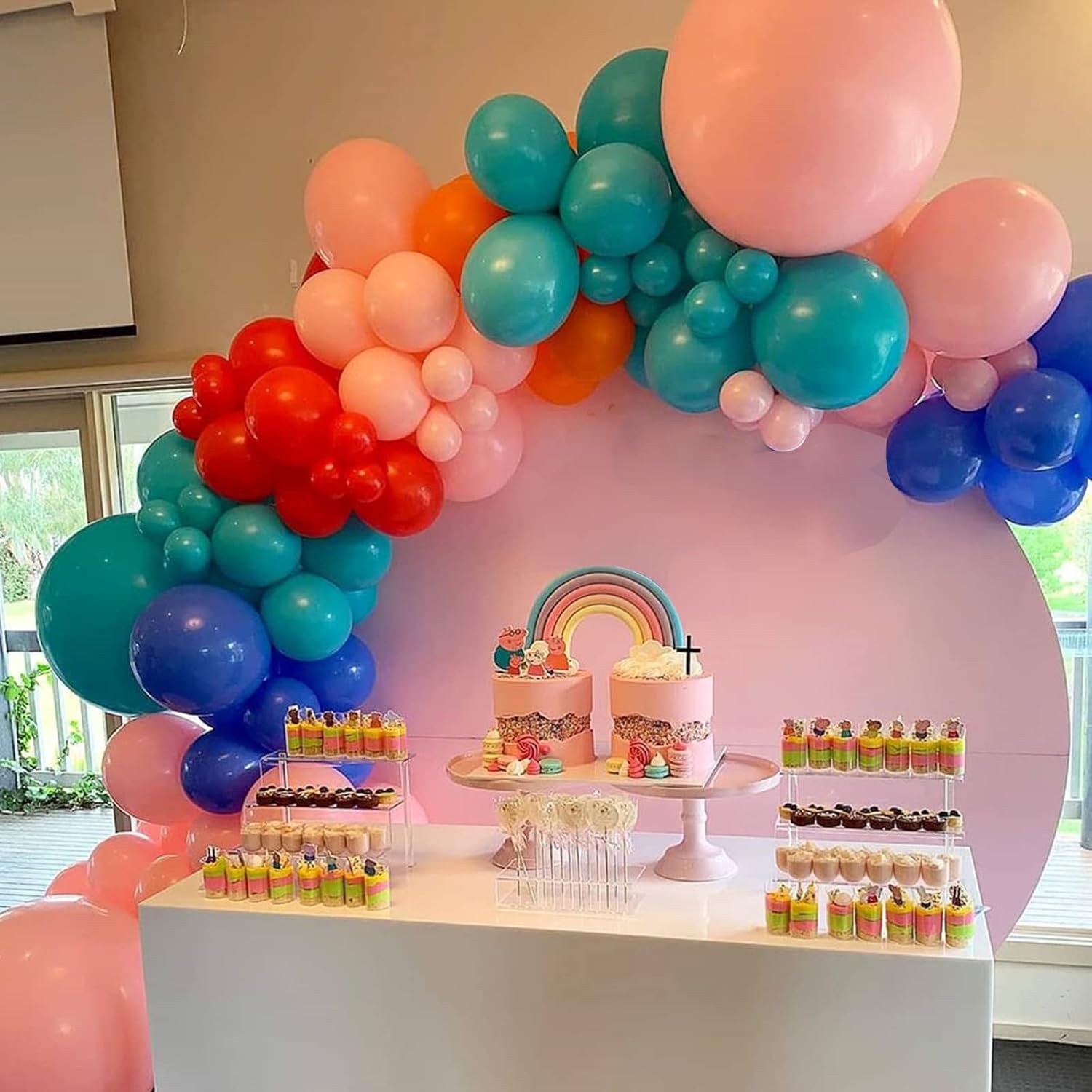 BloonKing Globos de colores brillantes mixtos de 12 pulgadas 126 globos ...