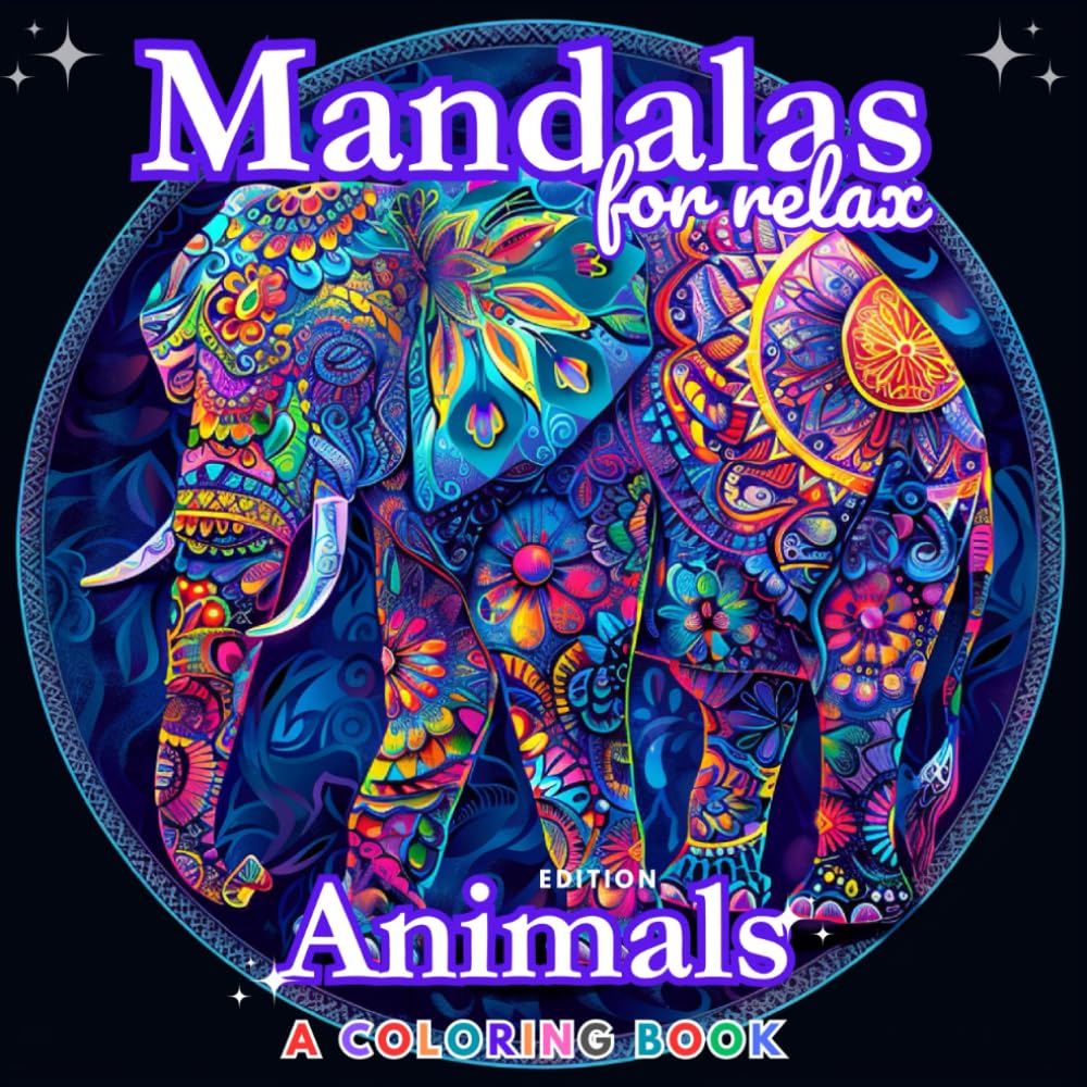 Amazon.com: Mandalas for Relax - Animal Edition: Stress relief coloring ...