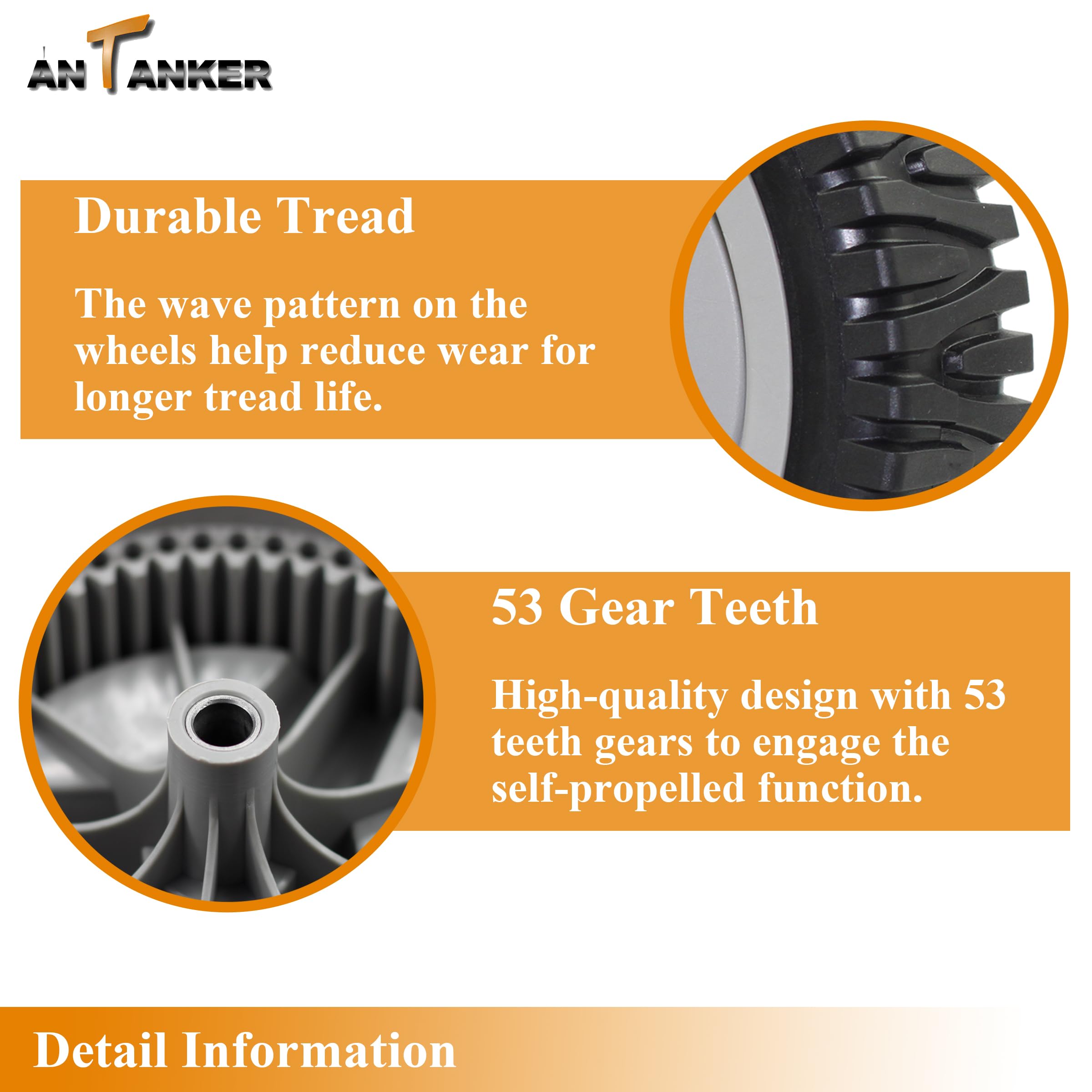 Snapklik.com : Antanker Mower 532401274 Front Drive Wheel Replace For H ...