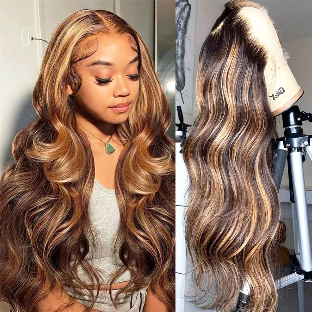 Amazon.com : ARIETIS Glueless 13x4 Lace Front Wigs Human Hair Body Wave ...