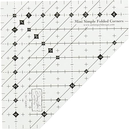 Amazon.com: Antler Quilt Design AQDR1 Simple Folded Corners Ruler