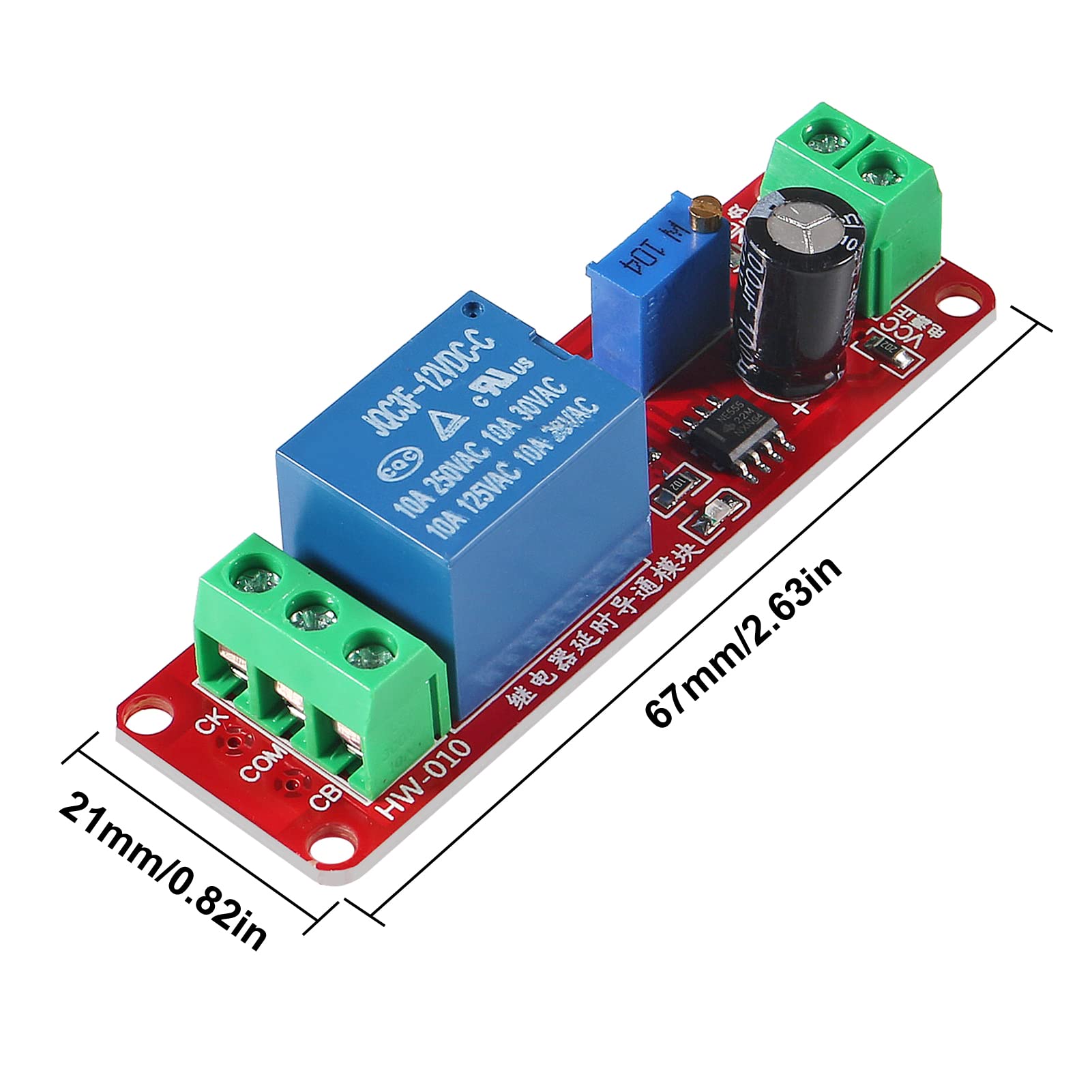 Snapklik.com : 10PCS NE555 Delay Timer Switch Adjustable Disconnect ...