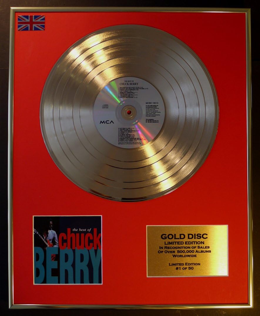 Amazon.com: Chuck Berry Cd Gold Disc Record Limited Edition The Best of ...