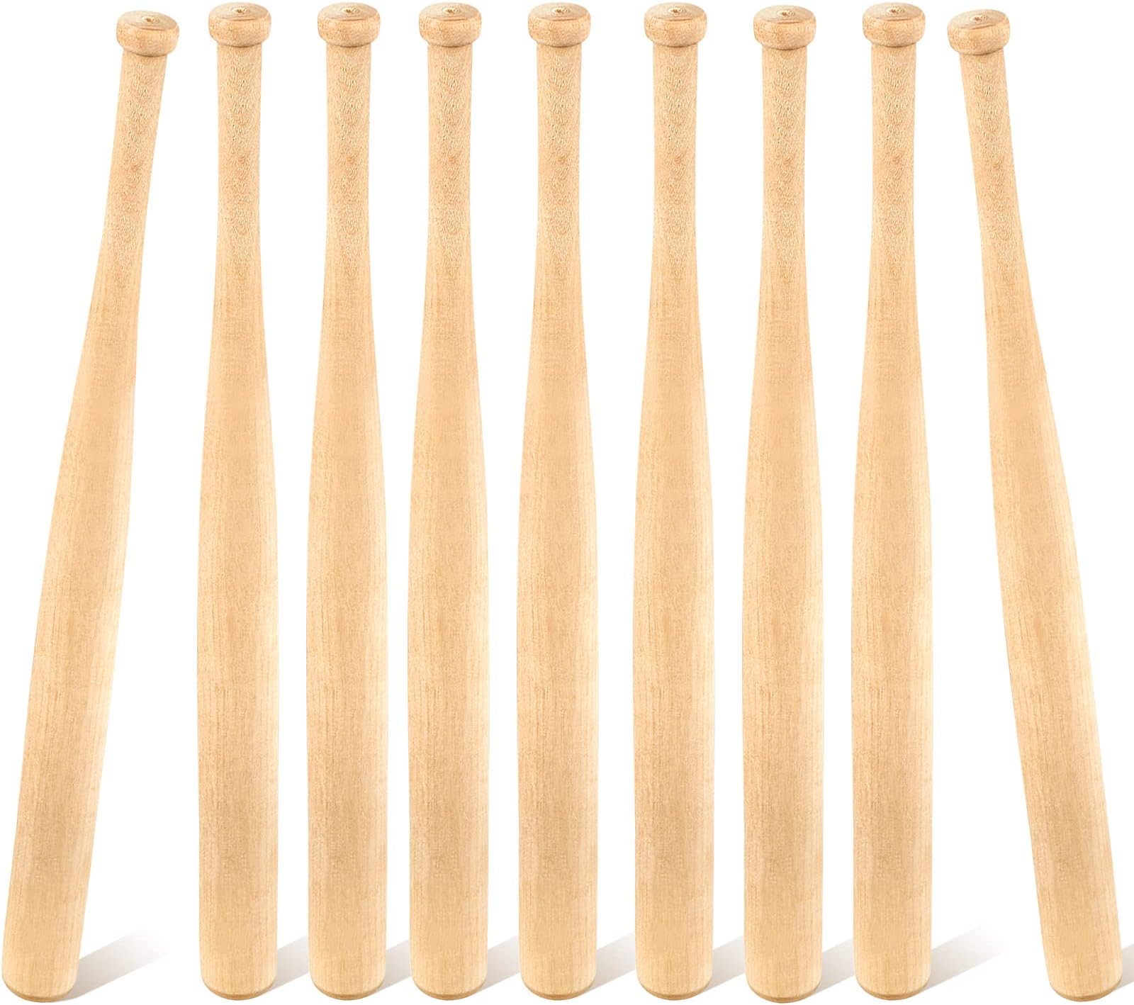 Amazon.com: PEOVLVN 6 Pcs Mini Baseball Bat, 6 Inch Unfinished Small ...