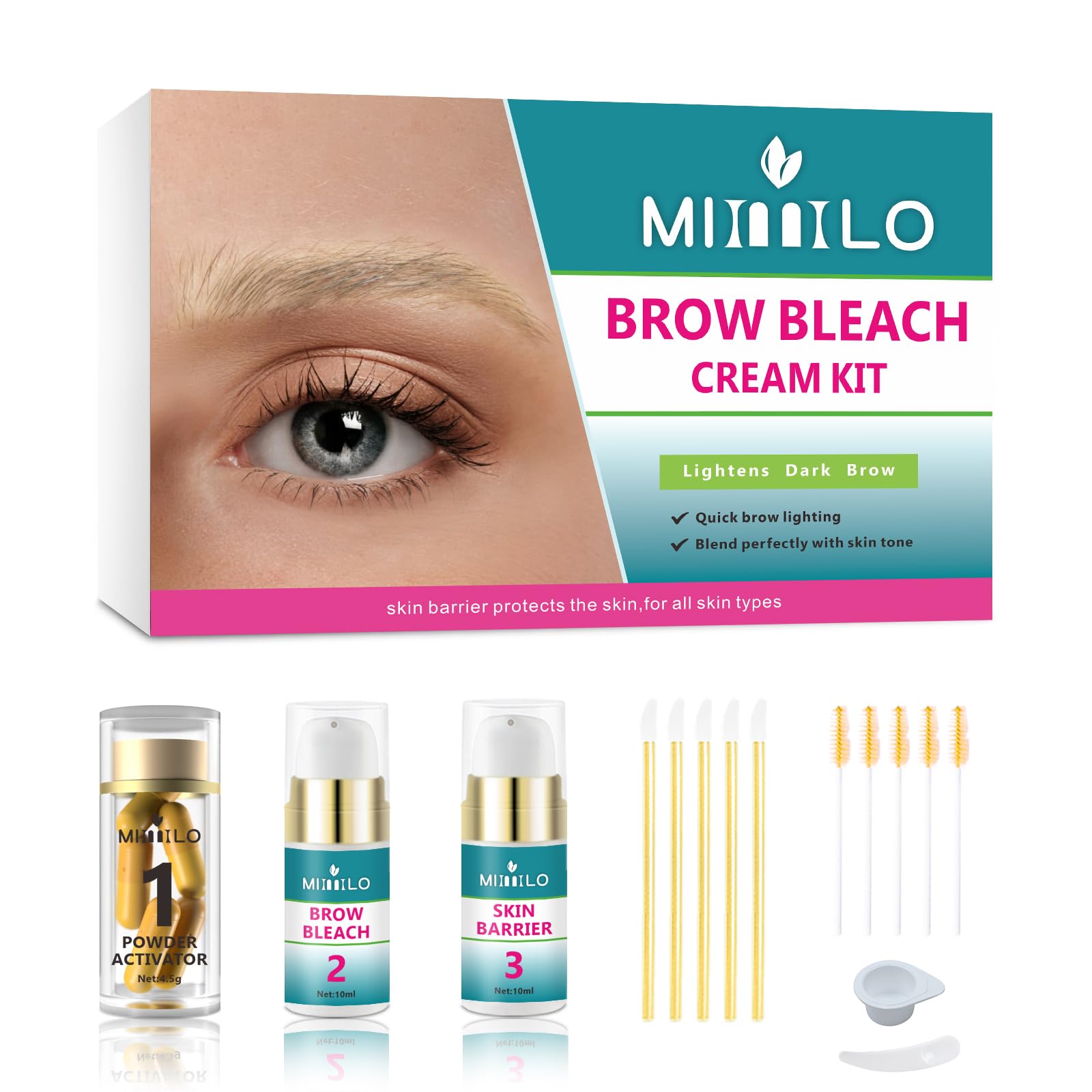 Amazon.com : Brow Bleach Kit, Eyebrow Bleach, Brow Lightening Kit ...