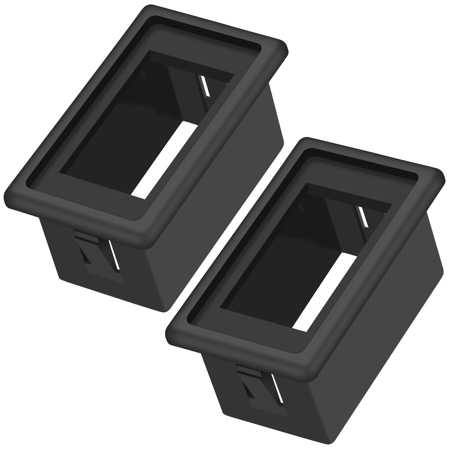 Watch DaierTek 1-Slot Rocker Switch Panel Housing Holder Black on ...