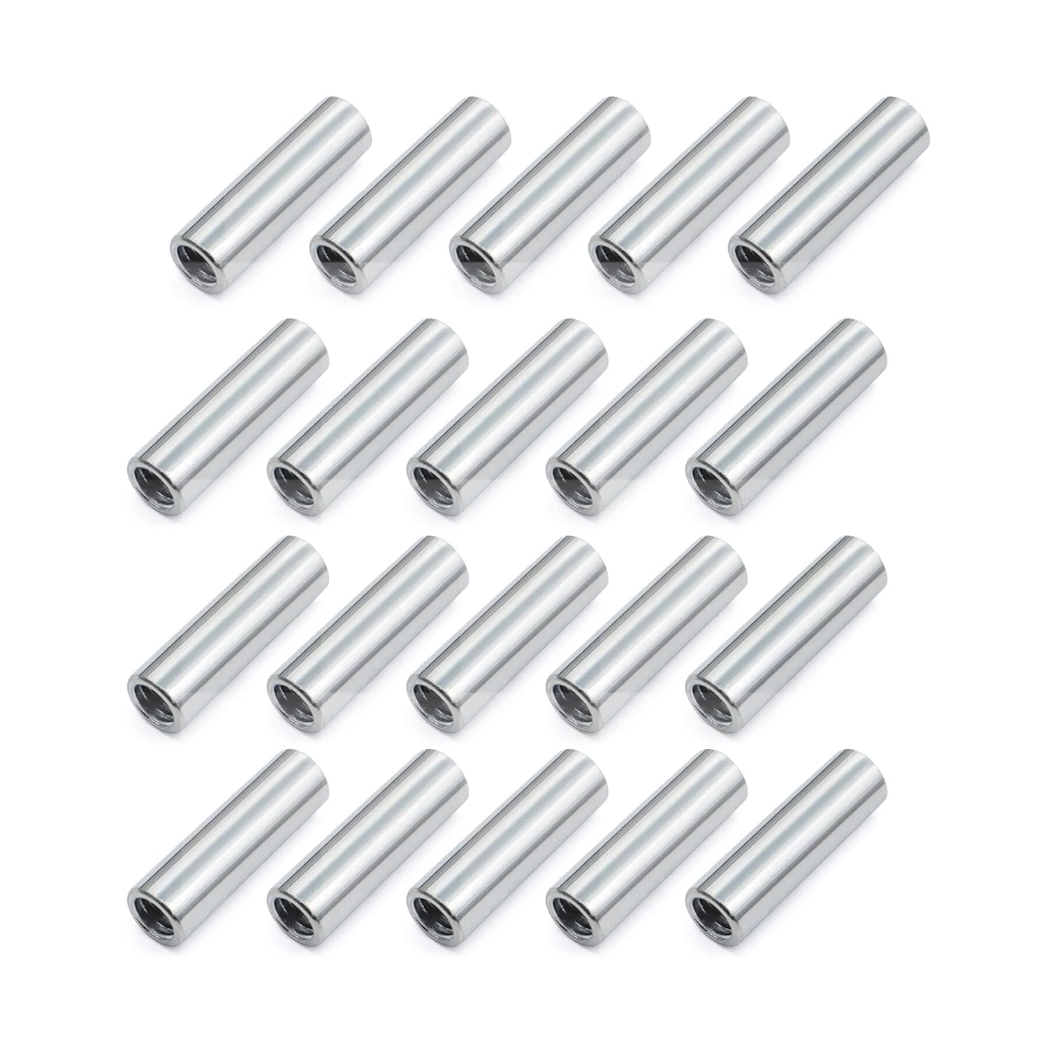 Bueyfolt 3/8''-16 Round Coupling Nuts, Zinc Plated Round Connector Nut ...