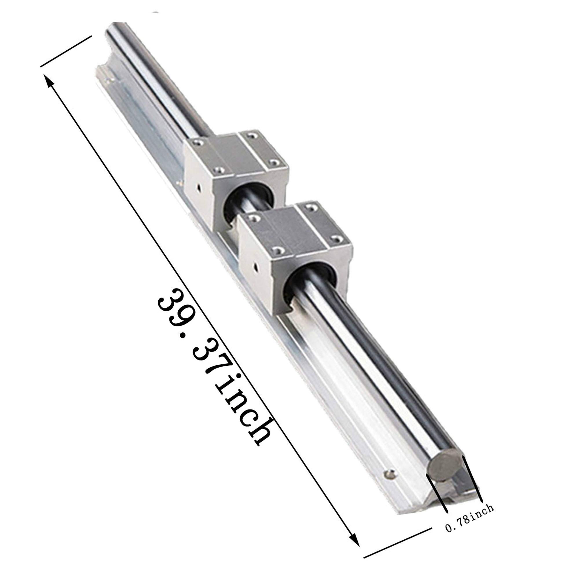 CHUANGNENG 2Set Linear Rail SBR20 1000mm Fully Support...B089138XZN ...