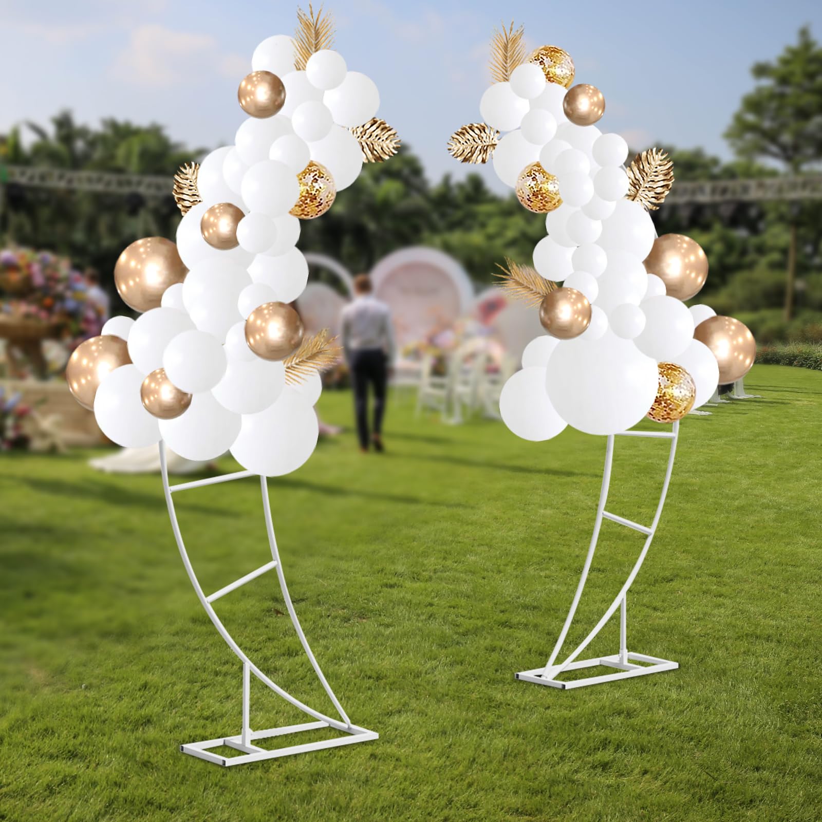 Arches For Backdrop Fikowo Wedding Arches Metal Arch Backdrop Stand Set ...