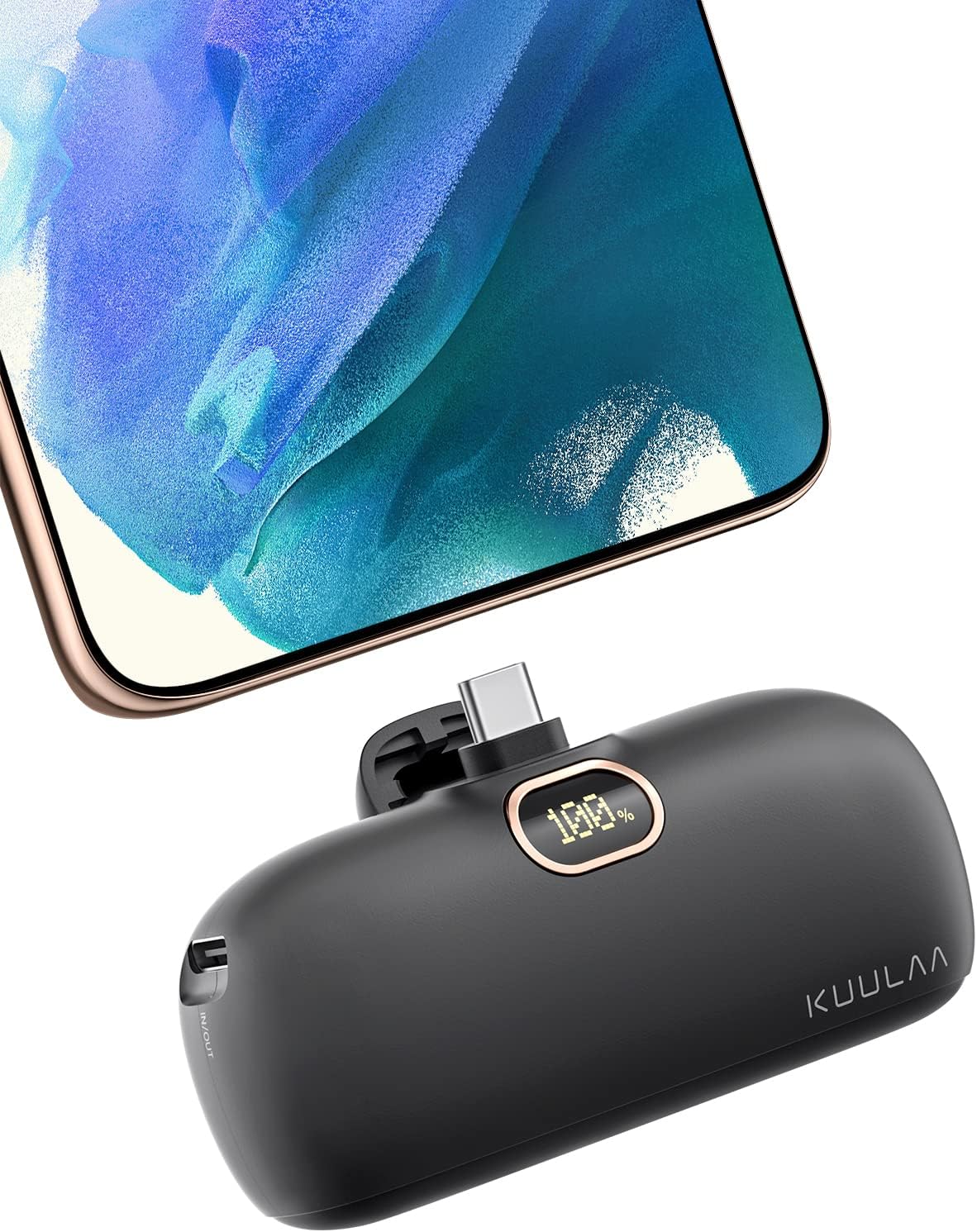 Kuulaa Mini Powerbank USB C 5000mAh, 20W PD Schnelles Aufladen Klein ...