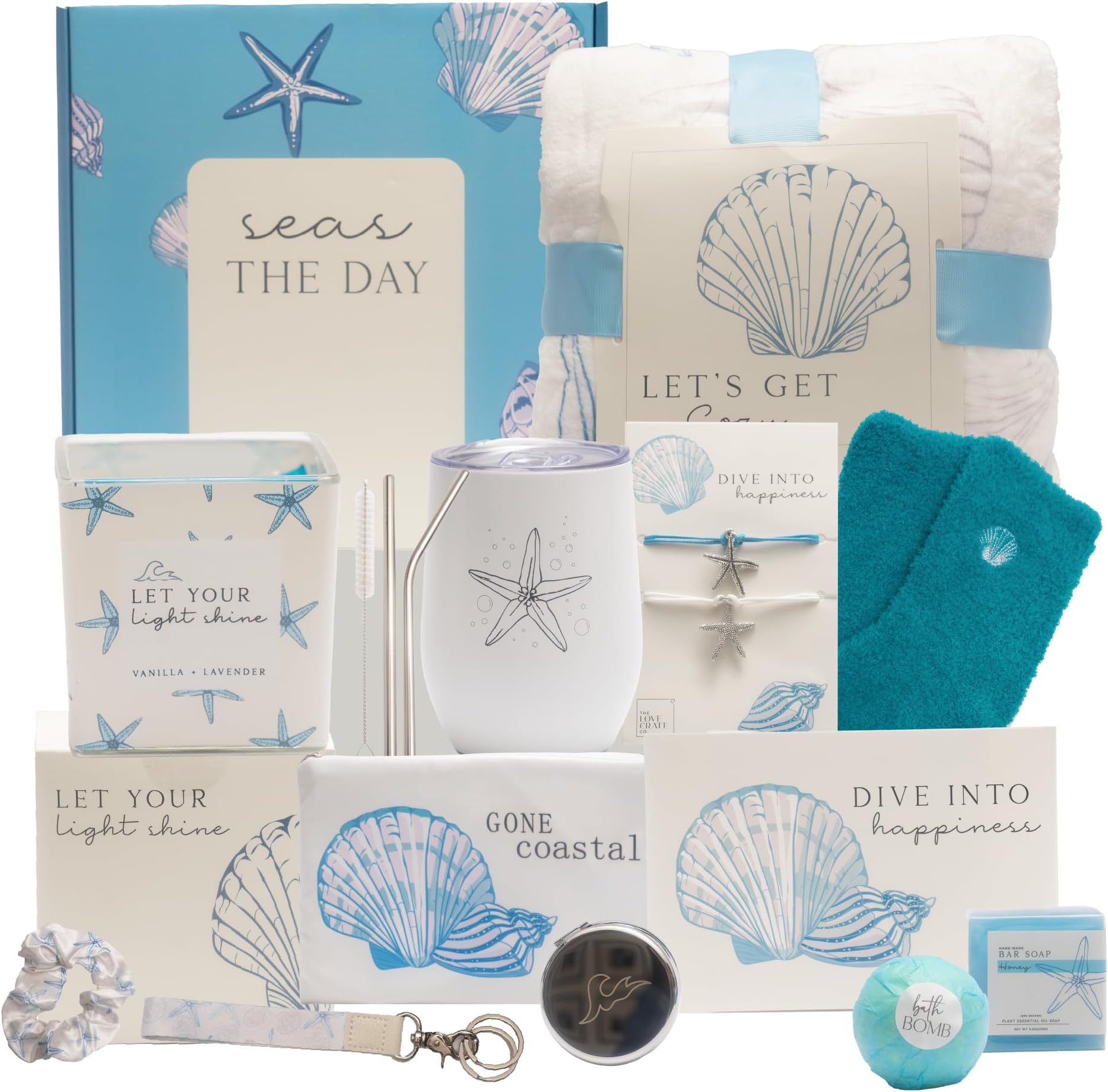 Amazon.com : Ocean Serenity Deluxe Bath Gift Set - Pampering Spa Kit ...