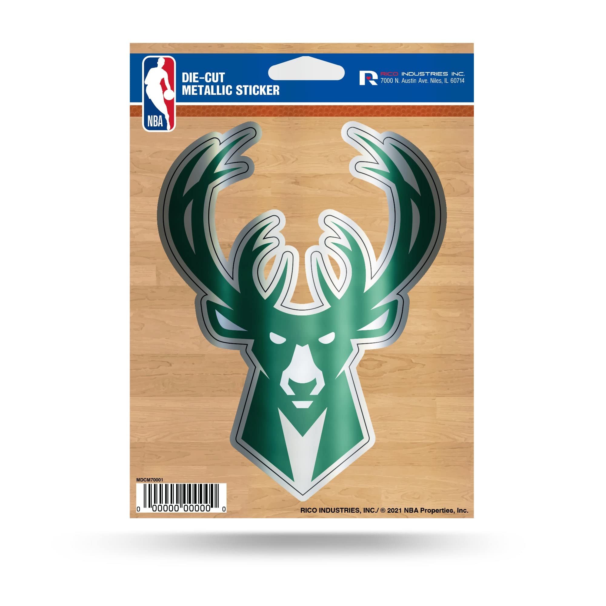 Milwaukee Bucks Stickers Milwaukee Bucks Color 2025