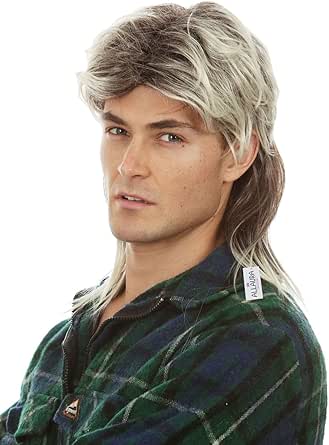 ALLAURA - Joe Dirt Wig Blonde Mullet Wigs for Men 80s Costumes for Men ...