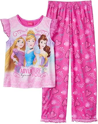 Amazon.com: Disney Girls 4-10 Princess Pajama Set (10): Clothing, Shoes ...