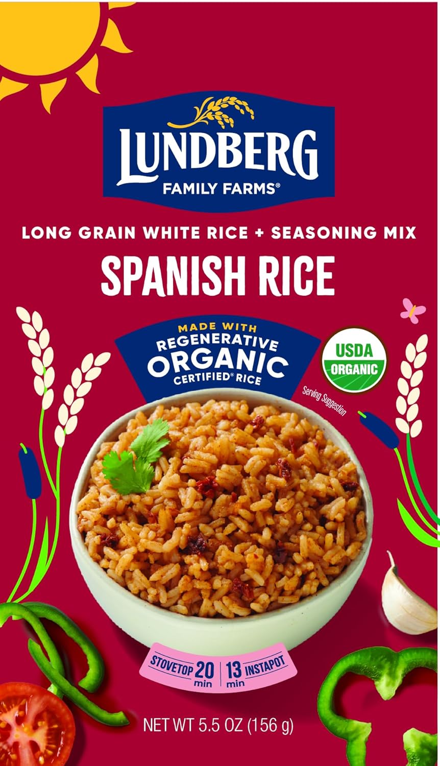 Amazon.com : LUNDBERG RICE WHT SPANSH STYLE ENT 5.5 OZ : Grocery ...