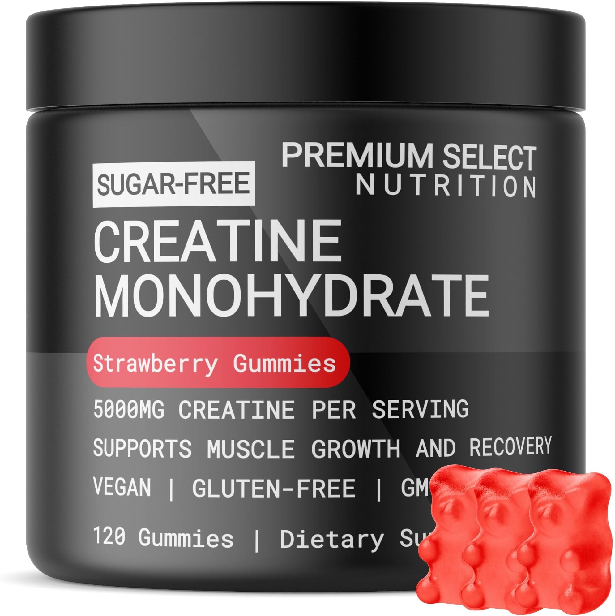 Amazon.com: Creatine Monohydrate Gummies Strawberry For Men & Women ...