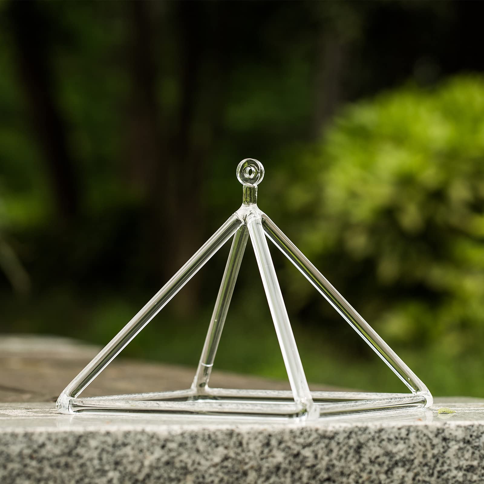 SOLSHINE Crystal Singing Pyramid 8 inch with Artificial Leather Singing ...