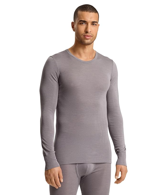 Men's Hanro Woolen Silk Long Sleeve Shirt | Zappos.com