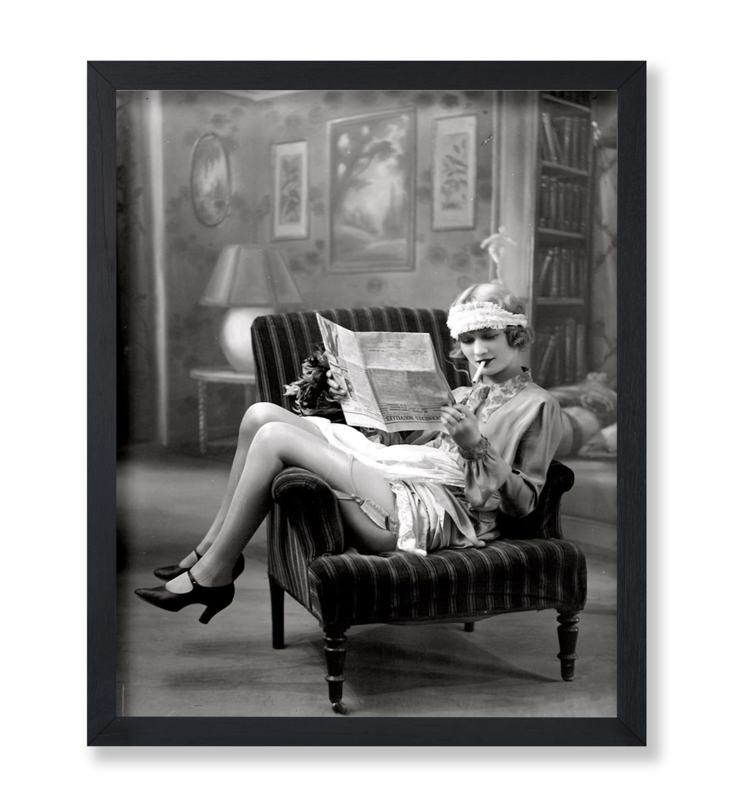 Amazon.com: Poster Master Vintage Smoking Flapper Girl Poster - Retro ...