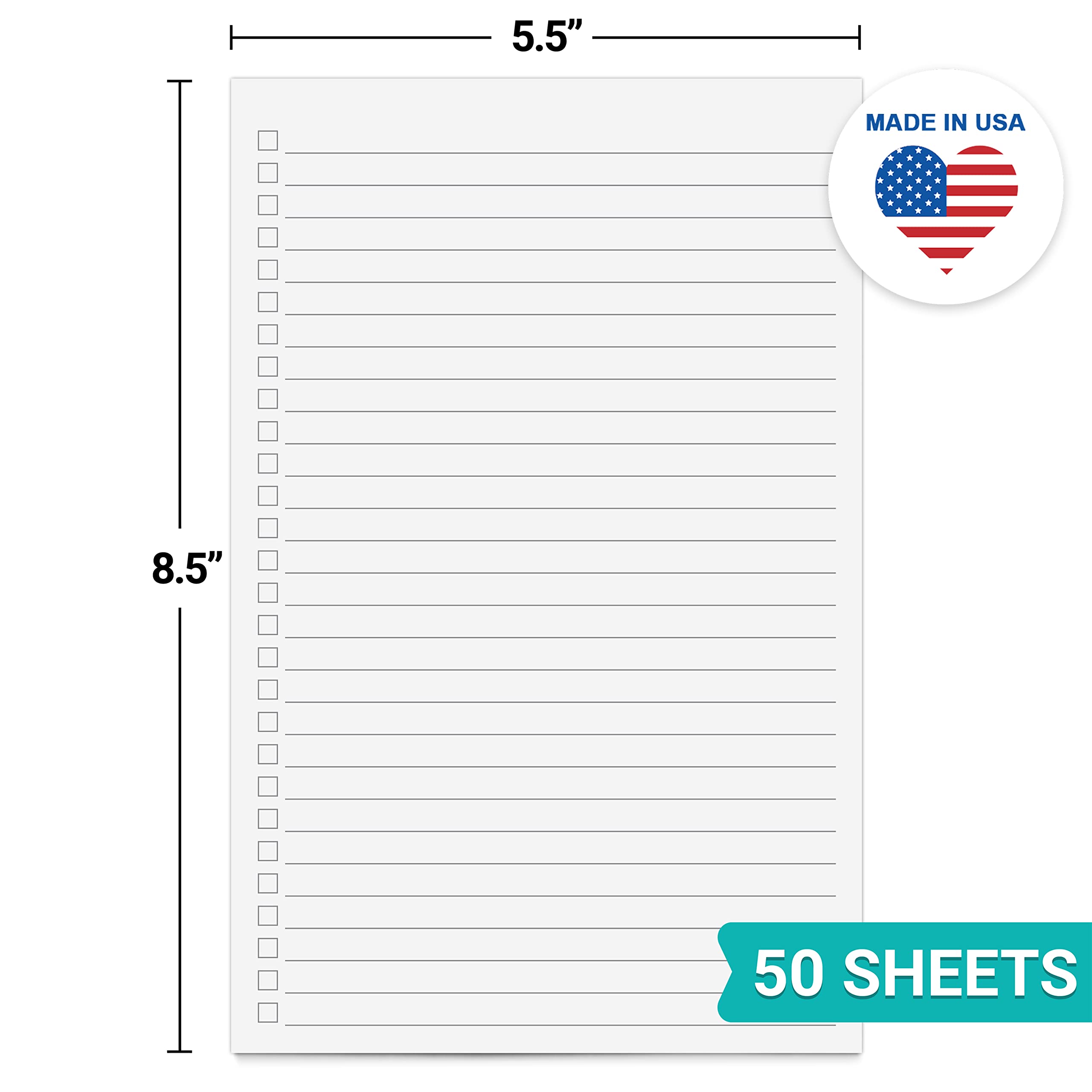 Snapklik.com : 321Done Checklist Notepad Planning Pad - 50 Sheets