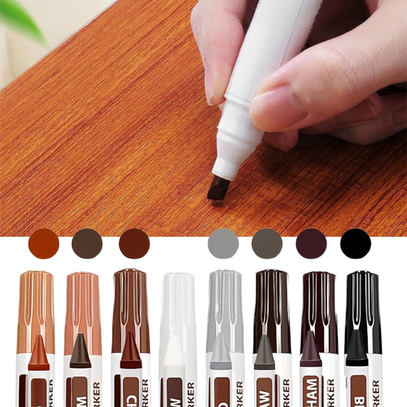 Furniture Repair Kit,12pcs Wood Markers Wax Sticks,Furniture Repair Kit ...
