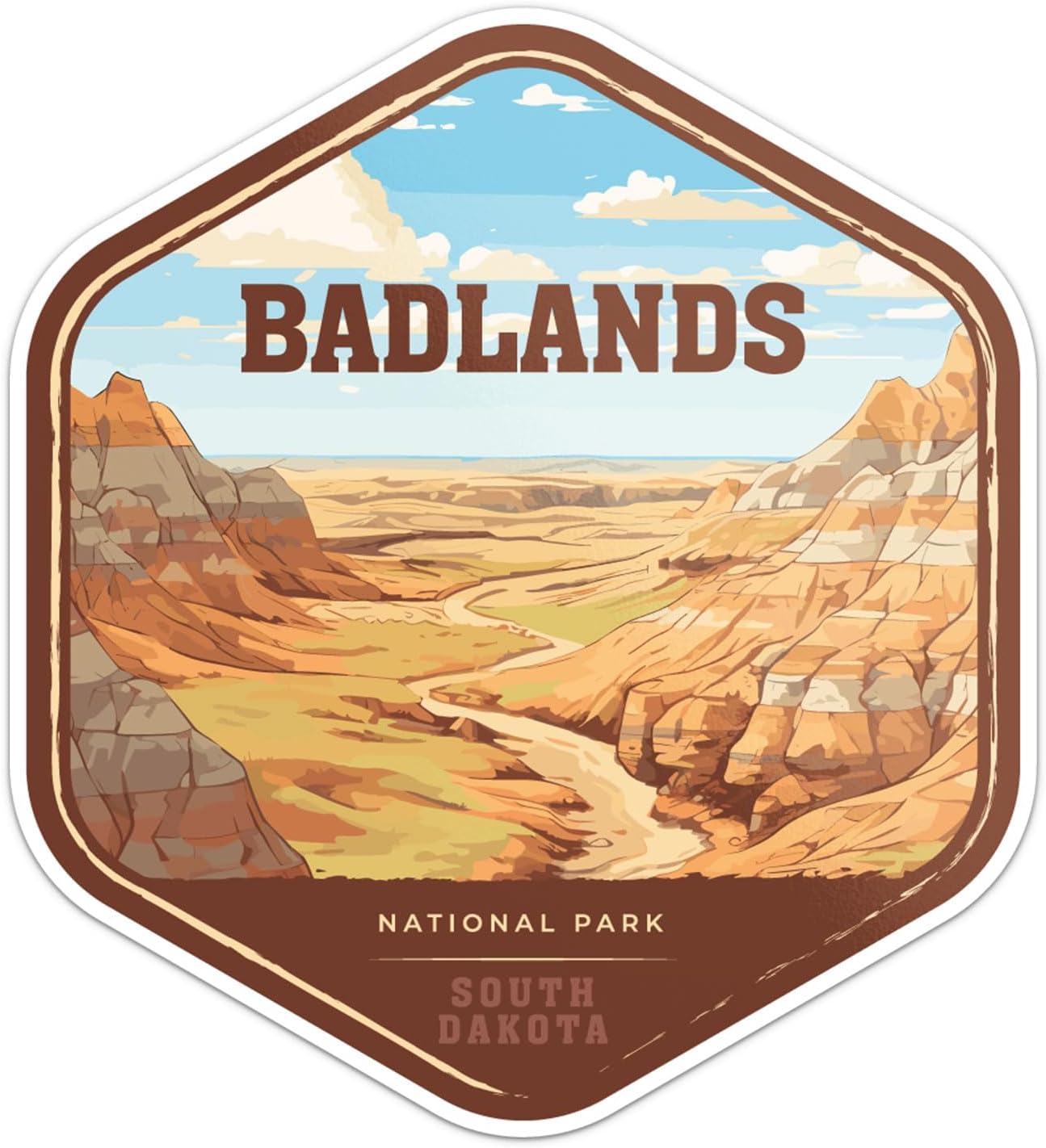 Amazon.com - Badlands National Park Sticker - Waterproof Vinyl Decal ...