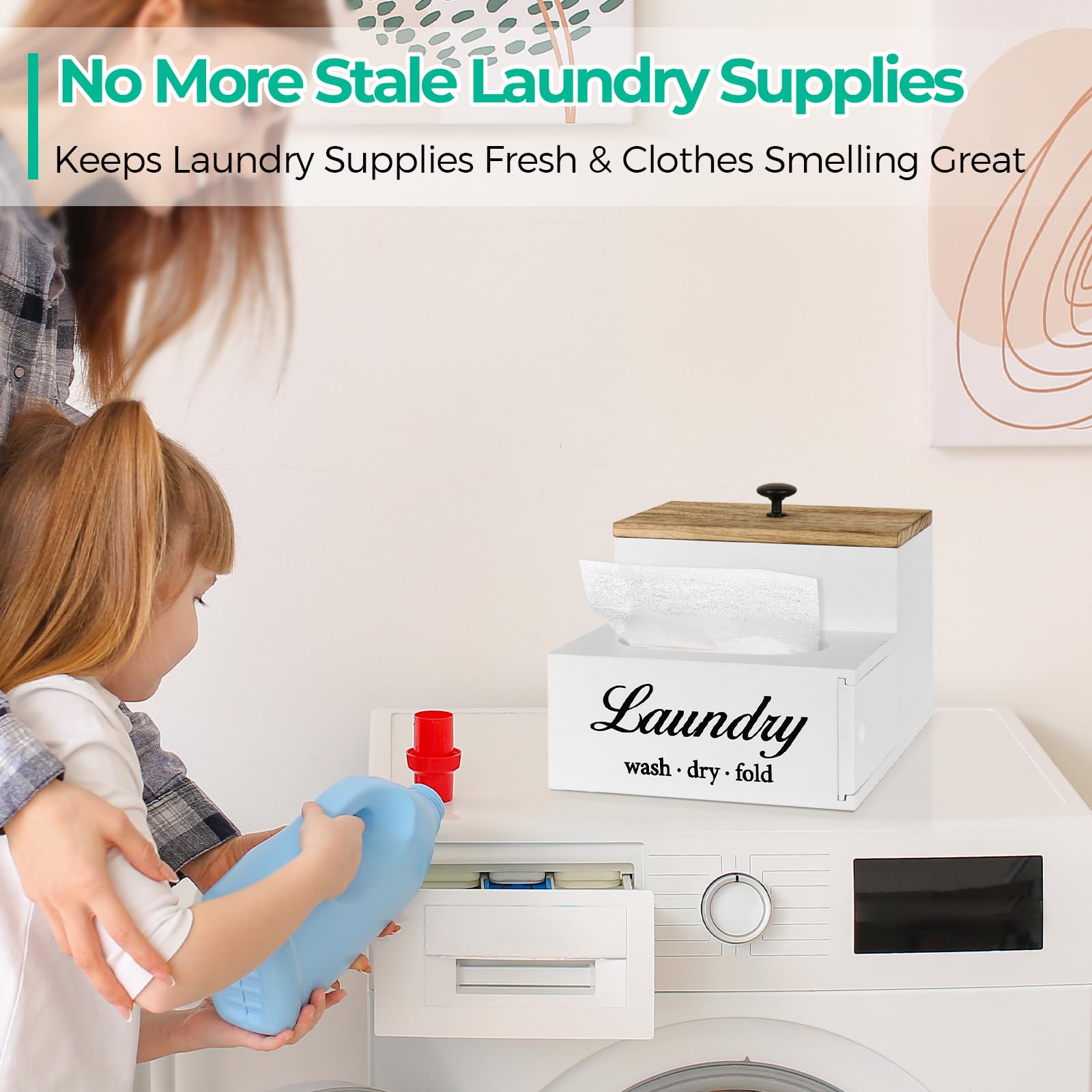 Snapklik.com : PICKKROSS Laundry Pods Container And Dryer Sheet Holder ...