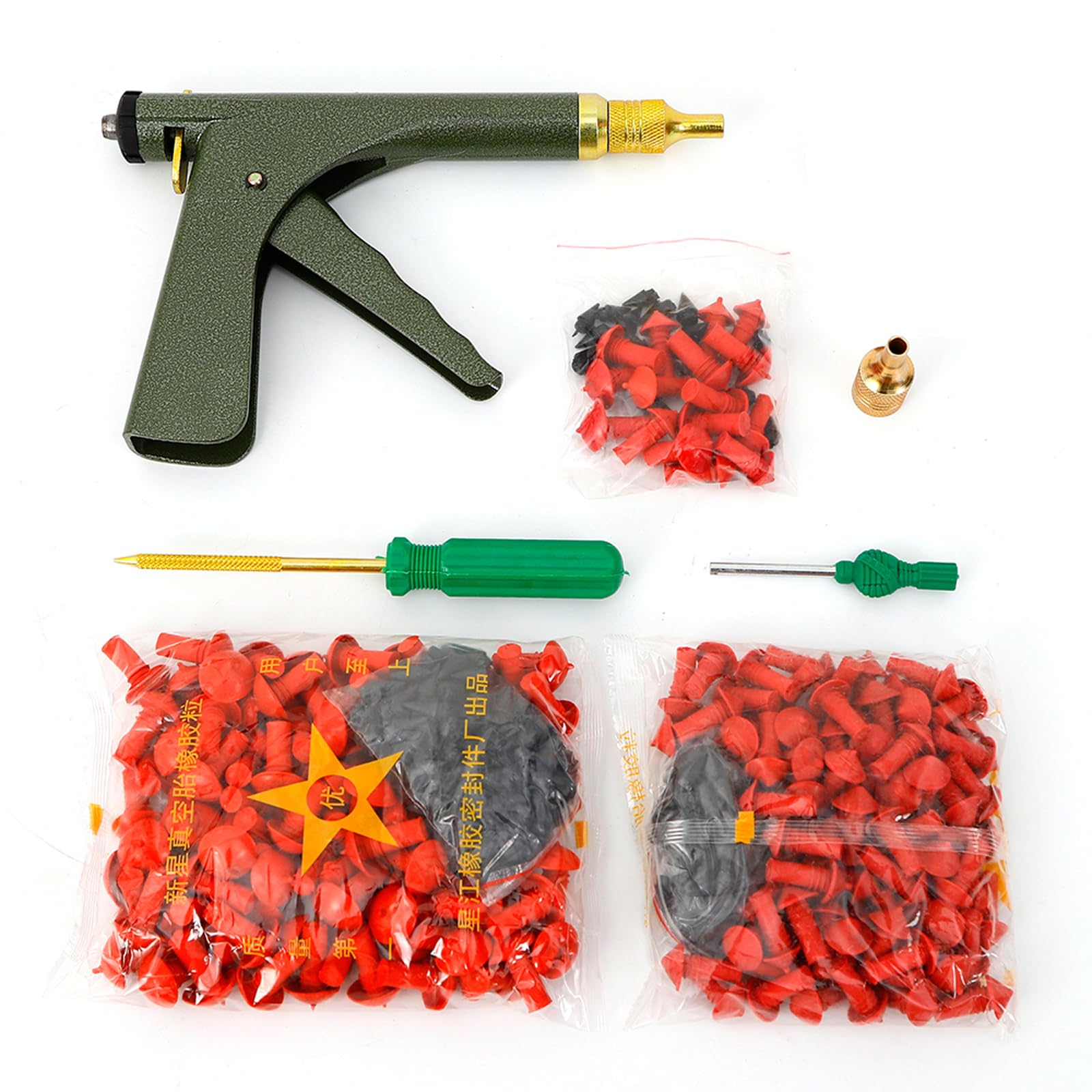 Amazon.com: Tire Plug Gun, Mushroom Tire Plug Kit, Tire Repair Kit With ...