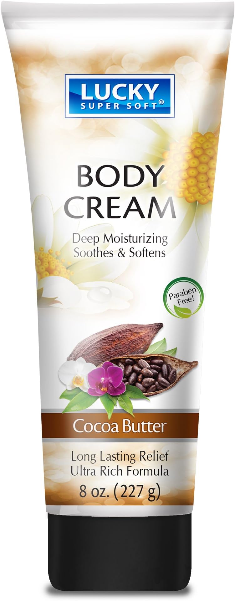 Amazon.com : Lucky Super Soft Body Cream, Cocoa Butter, 8 Ounce ...