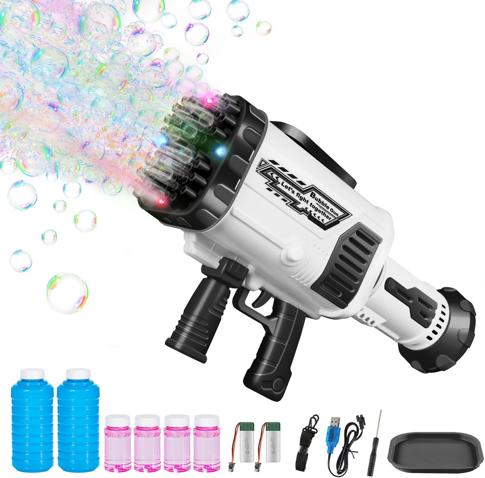 Amazon.com: Gazillion Bubbles Double Bubble Blaster - 2-in-1 Bubble Wand & Machine - Endless ...