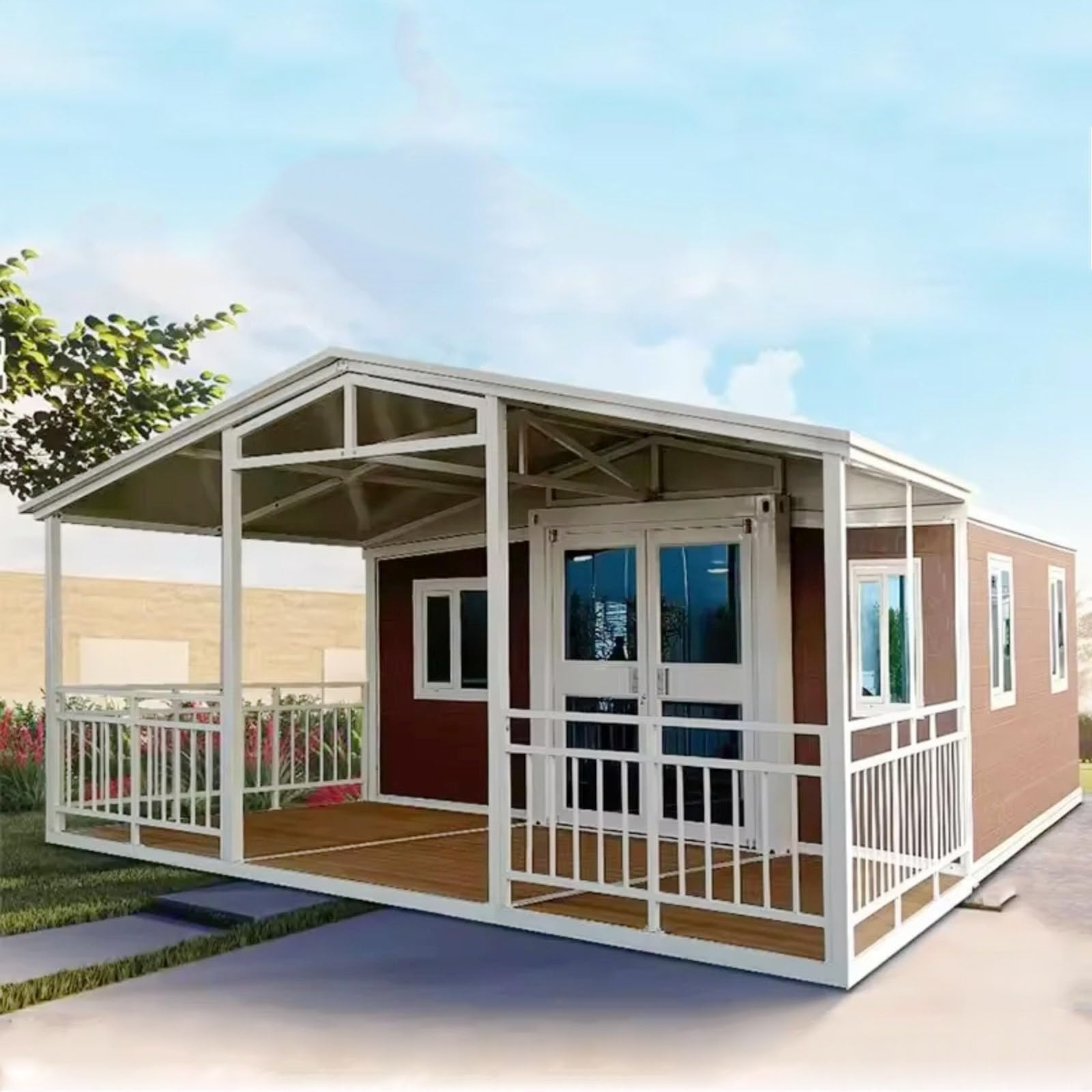 Amazon.com: DZZYG 40 Ft Expandable Container House 2 Story Tiny Home 3 ...