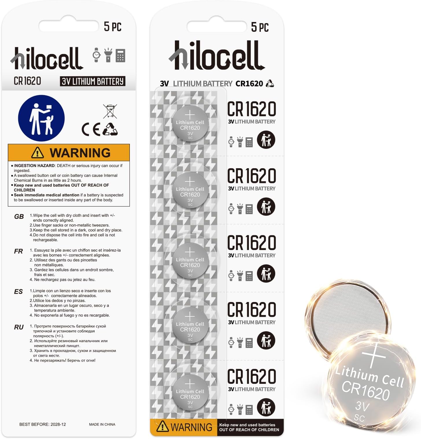 Amazon.com: 2025 3V Button Cell Battery,Lithium Button Cell Watches ...