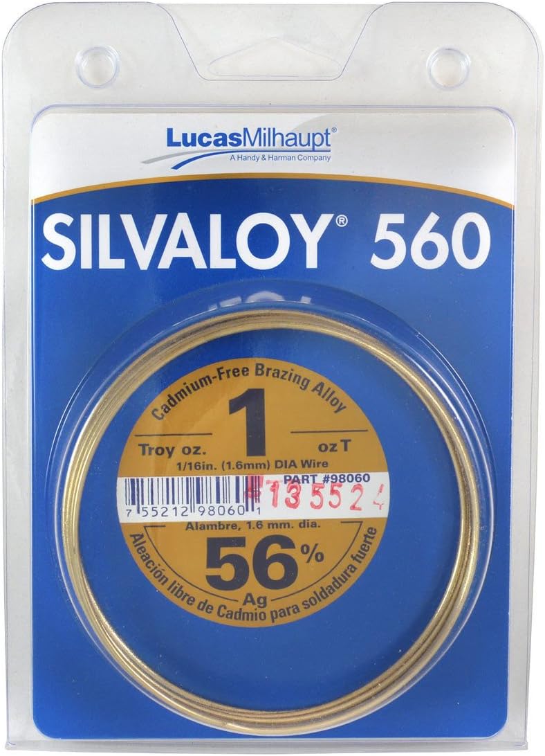 GSParts Lucas Milhaupt Silvaloy 560 56% Silver Solder Brazing Alloy 1 ...
