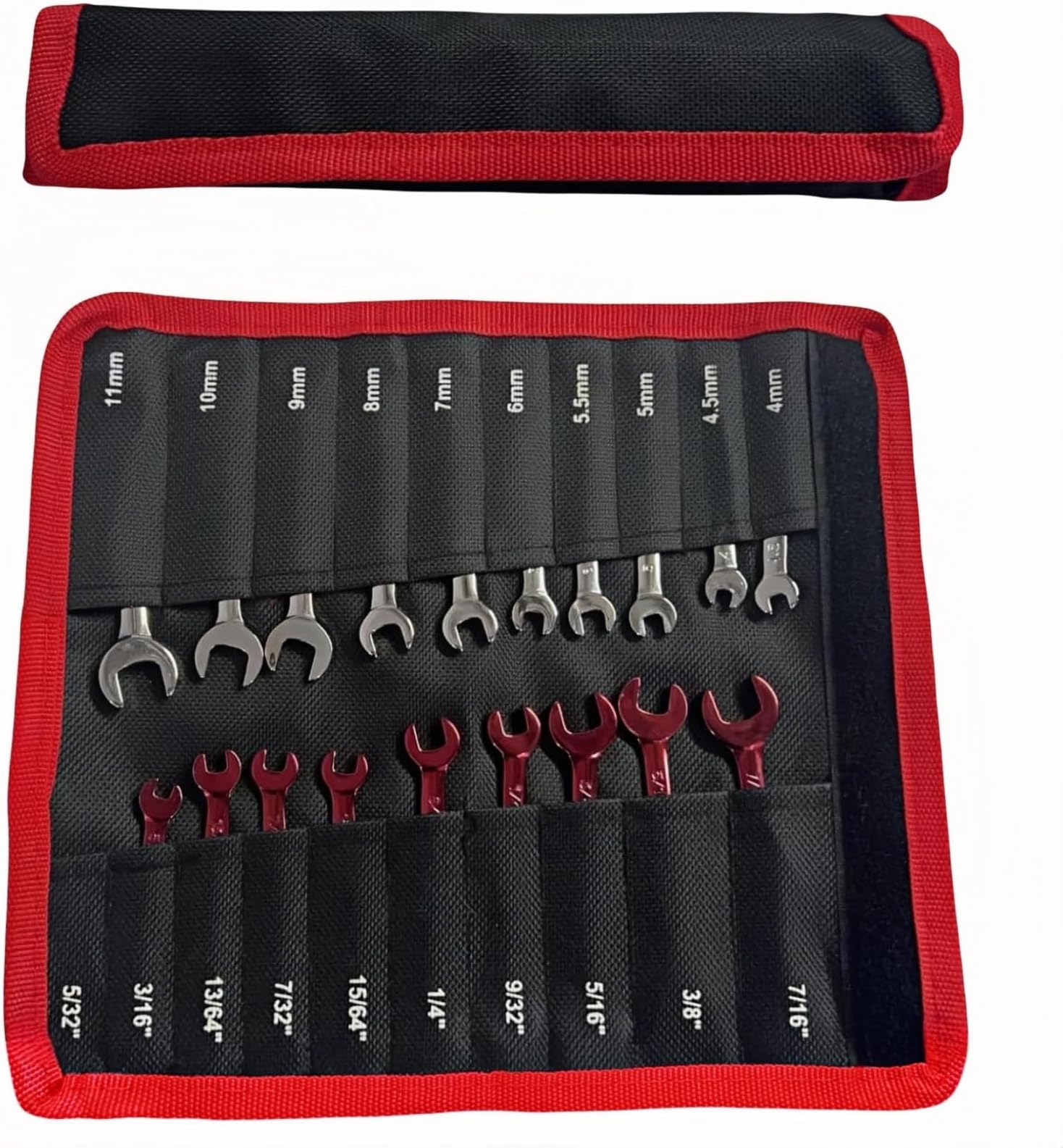 Wrench Roll Up Pouch Wrench Organizer Bag with Handle Wrench Organizer ...