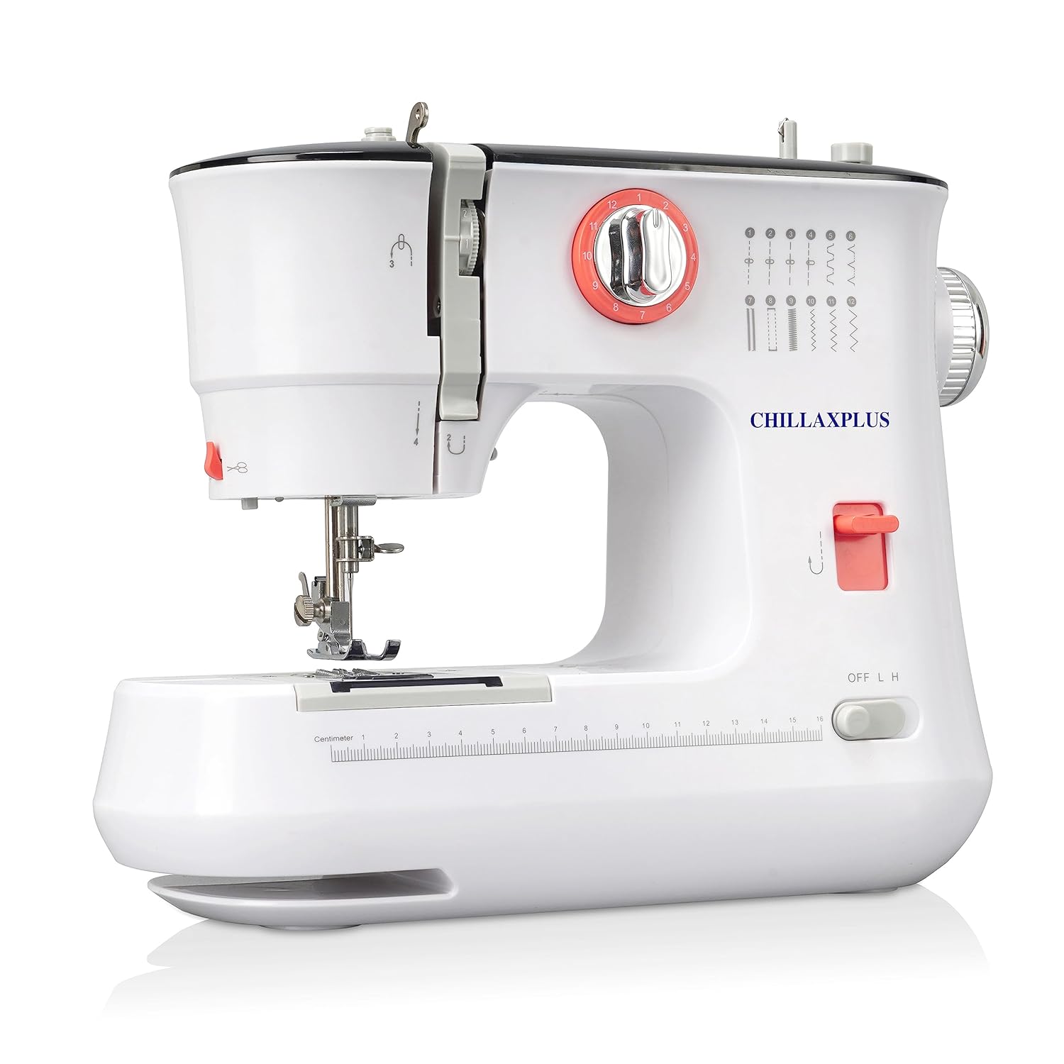 CHILLAXPLUS Sewing Machine For Home Tailoring - 12 Stitch Patterns, Zig ...