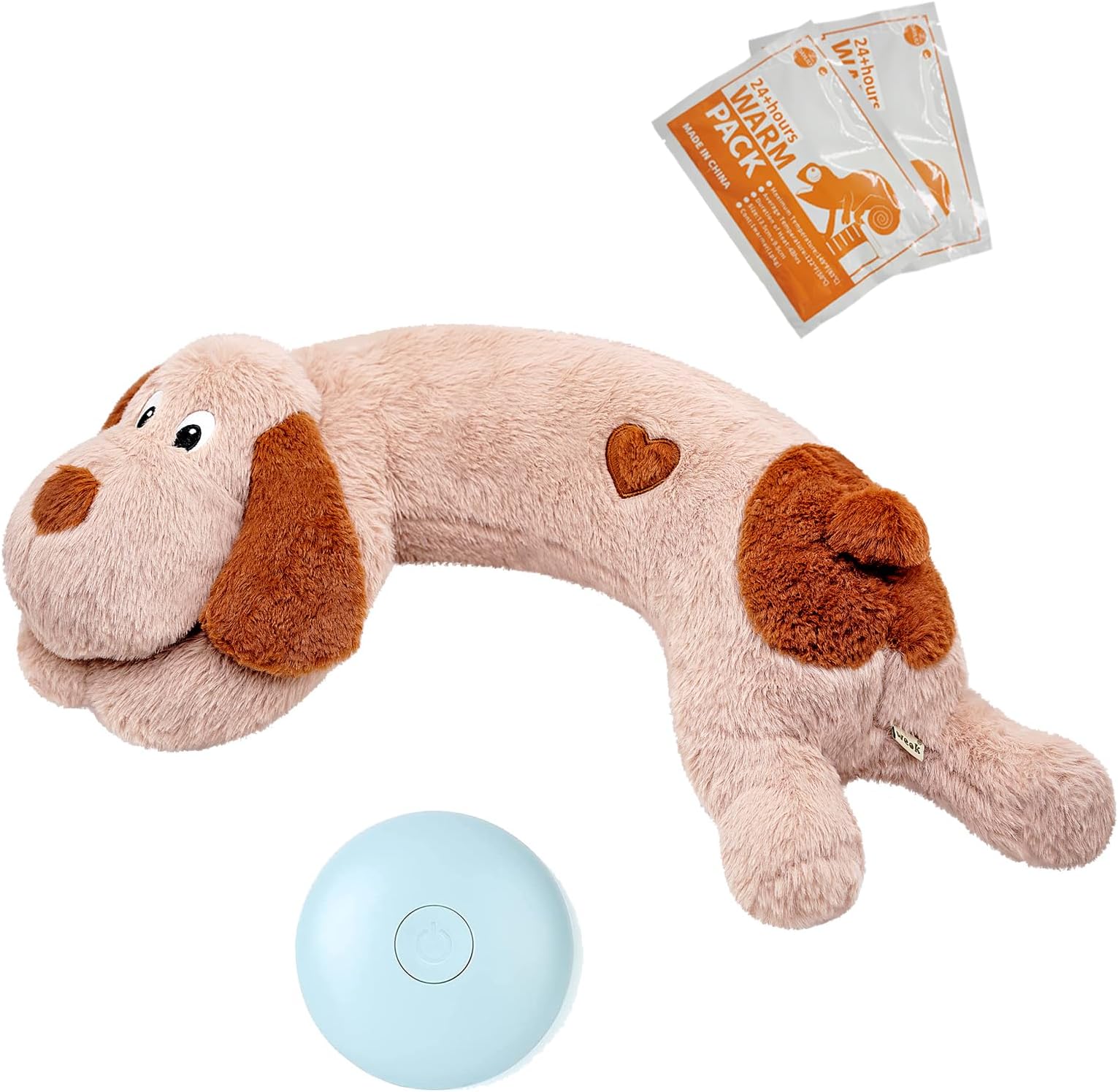 Amazon.com: OKAMDERT Puppy Heartbeat Toy for Anxiety Relief Soft ...