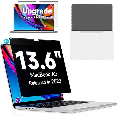 Amazon.com: Peslv Magnetic Privacy Screen Compatible With Macbook Air ...