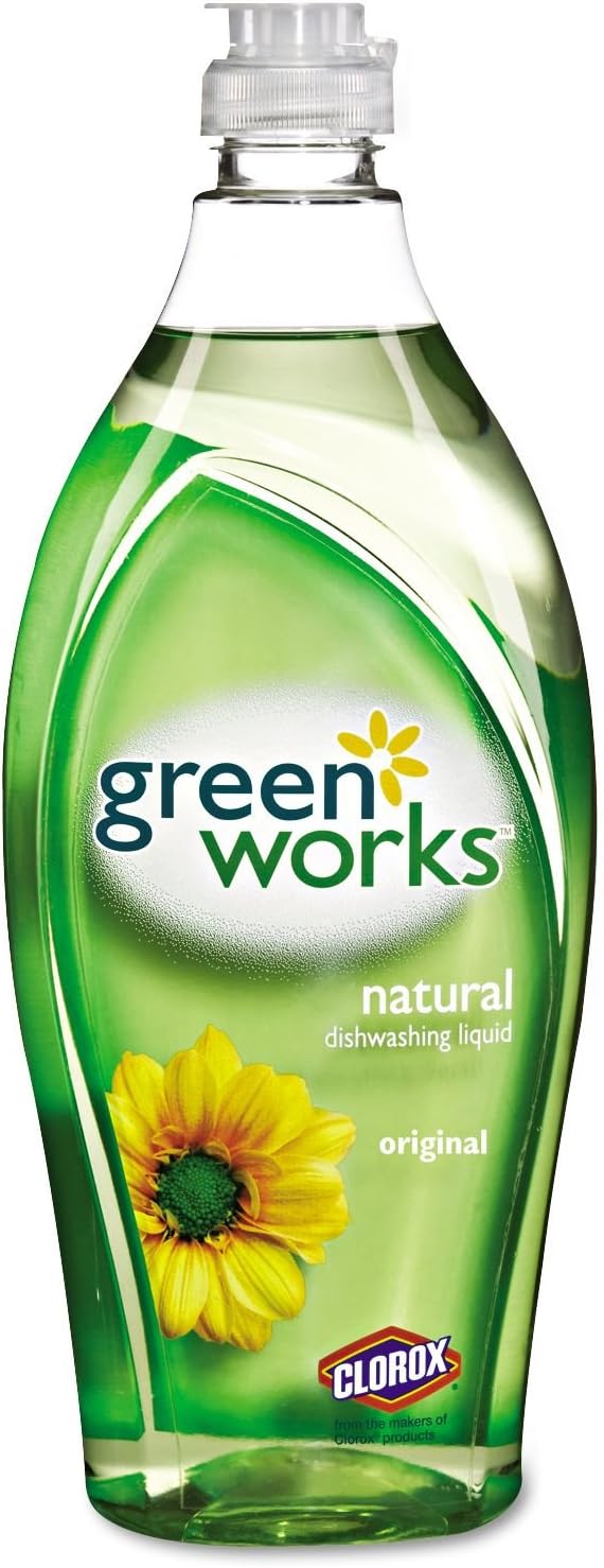 Amazon.com: Clorox Green Works Natural Dishwashing Liquid Original 22 ...