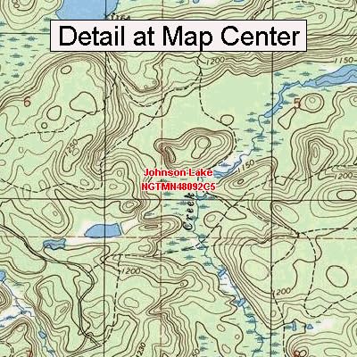 Amazon.com : USGS Topographic Quadrangle Map - Johnson Lake, Minnesota ...