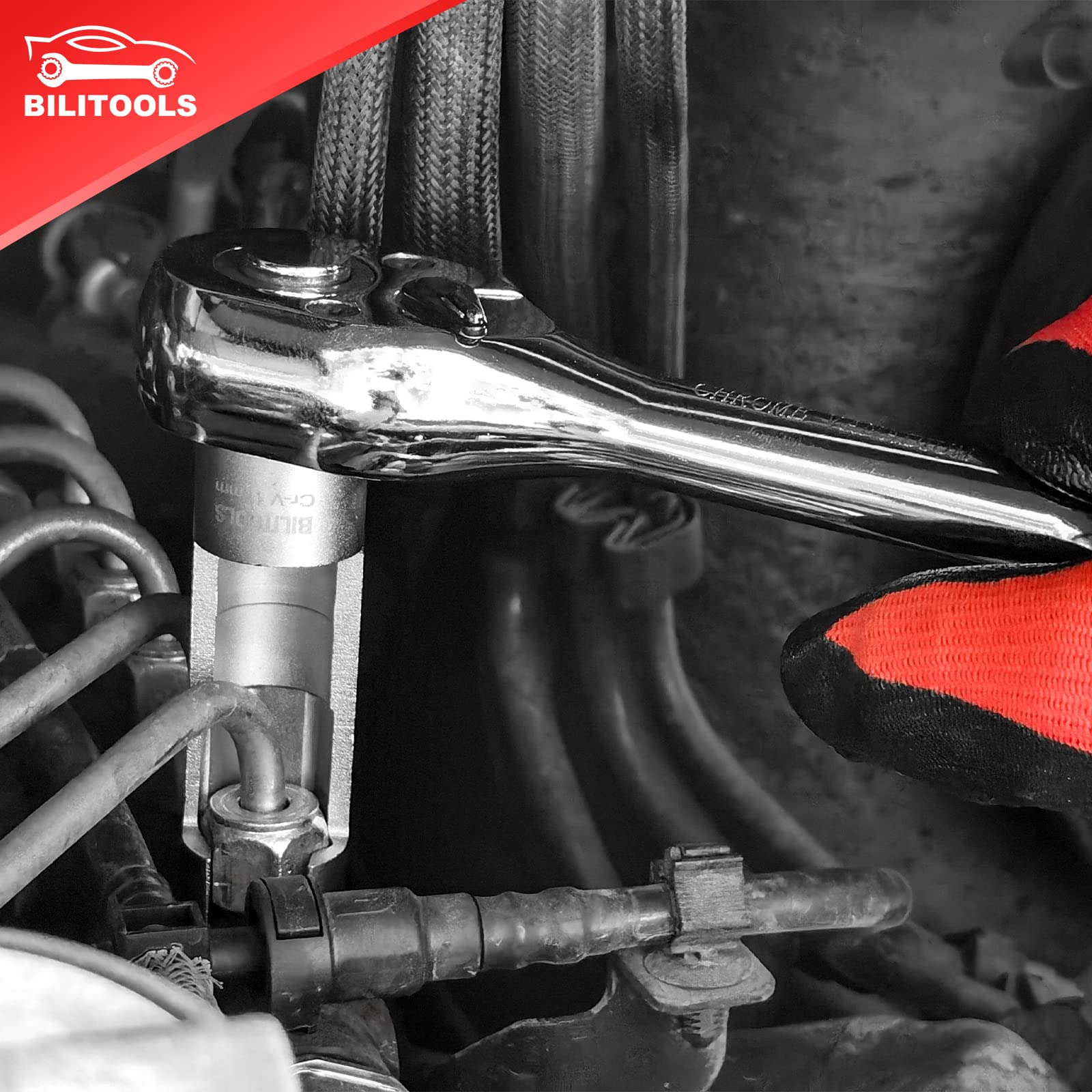 Snapklik.com : BILITOOLS Diesel Injector Fuel Line Socket Wrench Set