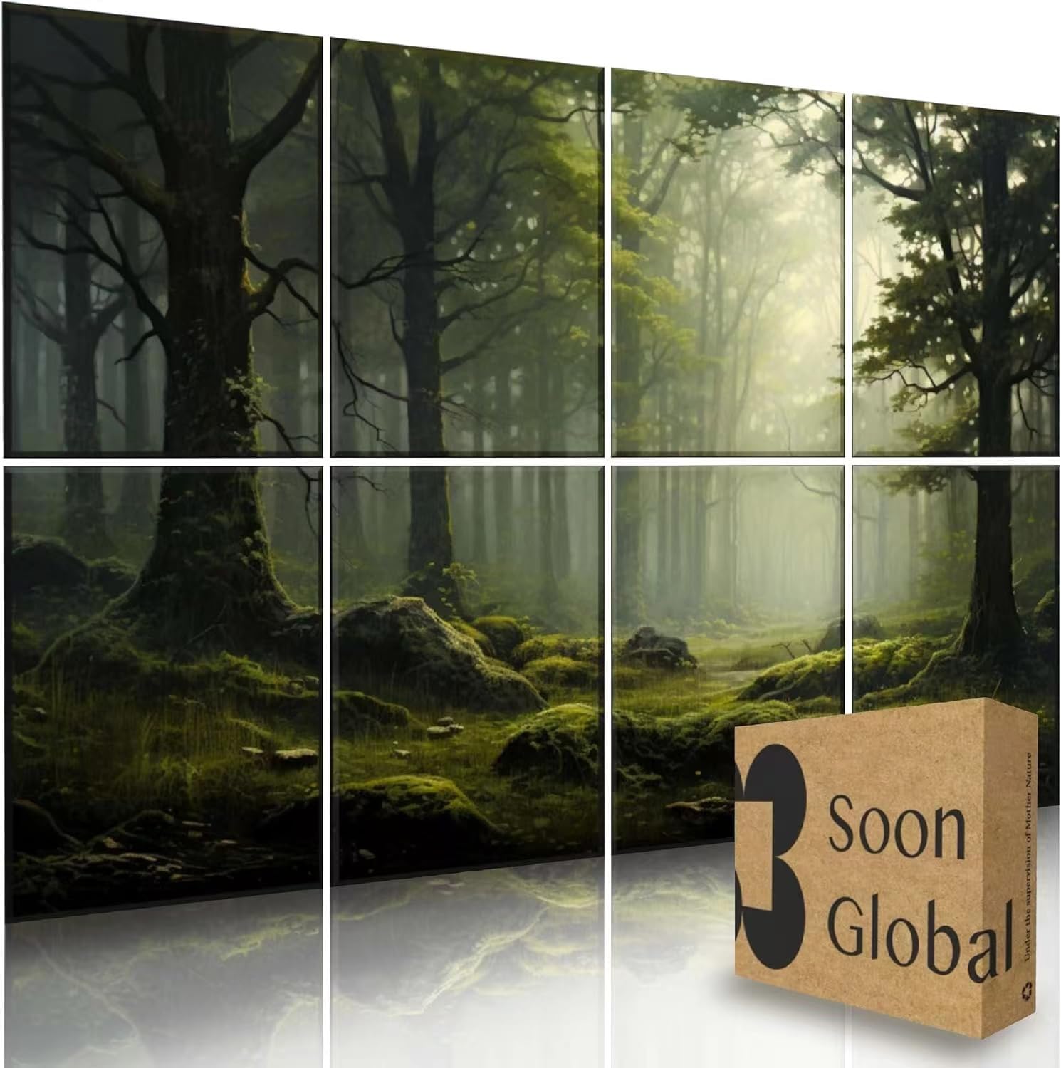 Amazon.com: Soon Global 8-Pack Acoustical Wall Panels, 48 X 32 Inches ...