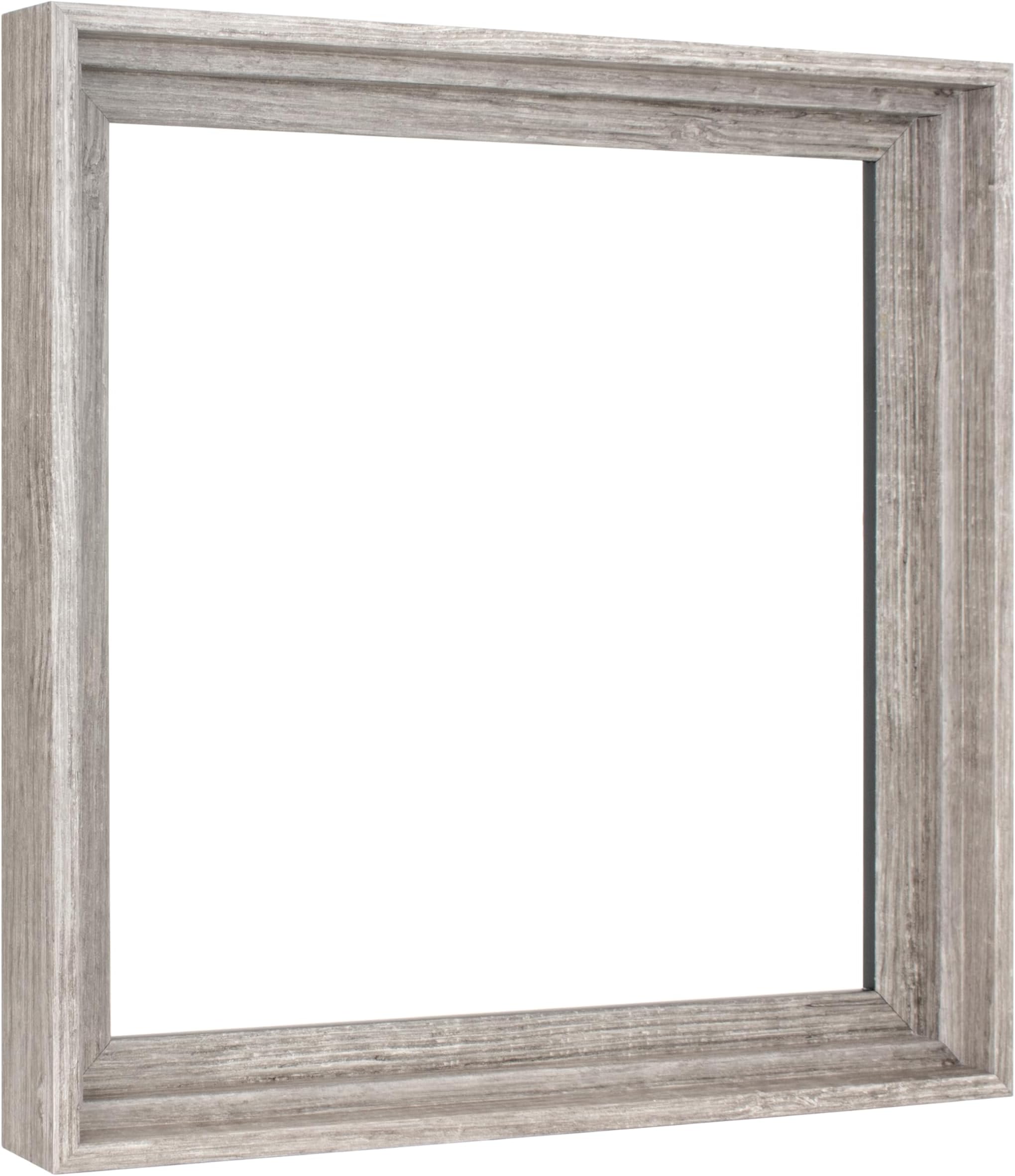 Amazon.com: MCS Canvas Float Frames 12x12 Frame, Gray Woodgrain Finish ...