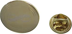 Amazon.com: Kiola Designs Gold Toned Etched Oval Mathematical Infinity ...