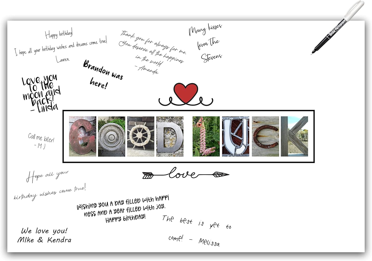 Good Luck Party Decoration Supplies - Creative Good Luck Poster or ...