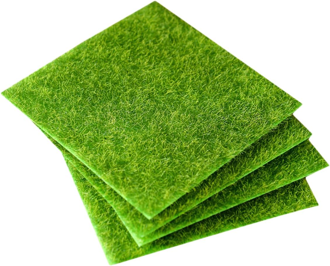 Amazon.com: FUNOMOCYA 4pcs Artificial Grass Cover Fake Grass Mat Grass ...