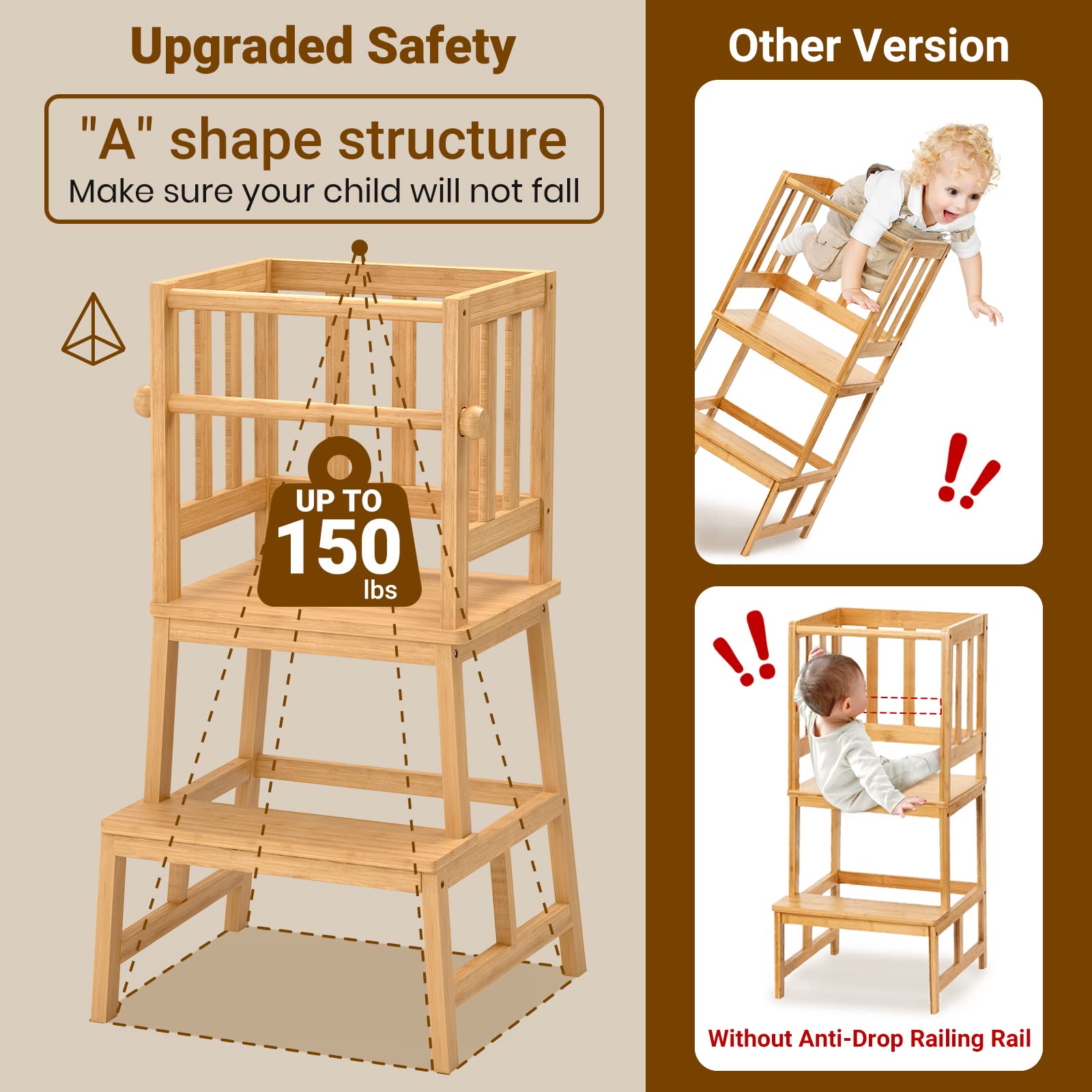 Snapklik.com : COSYLAND Kids Kitchen Step StoolToddler Standing Tower