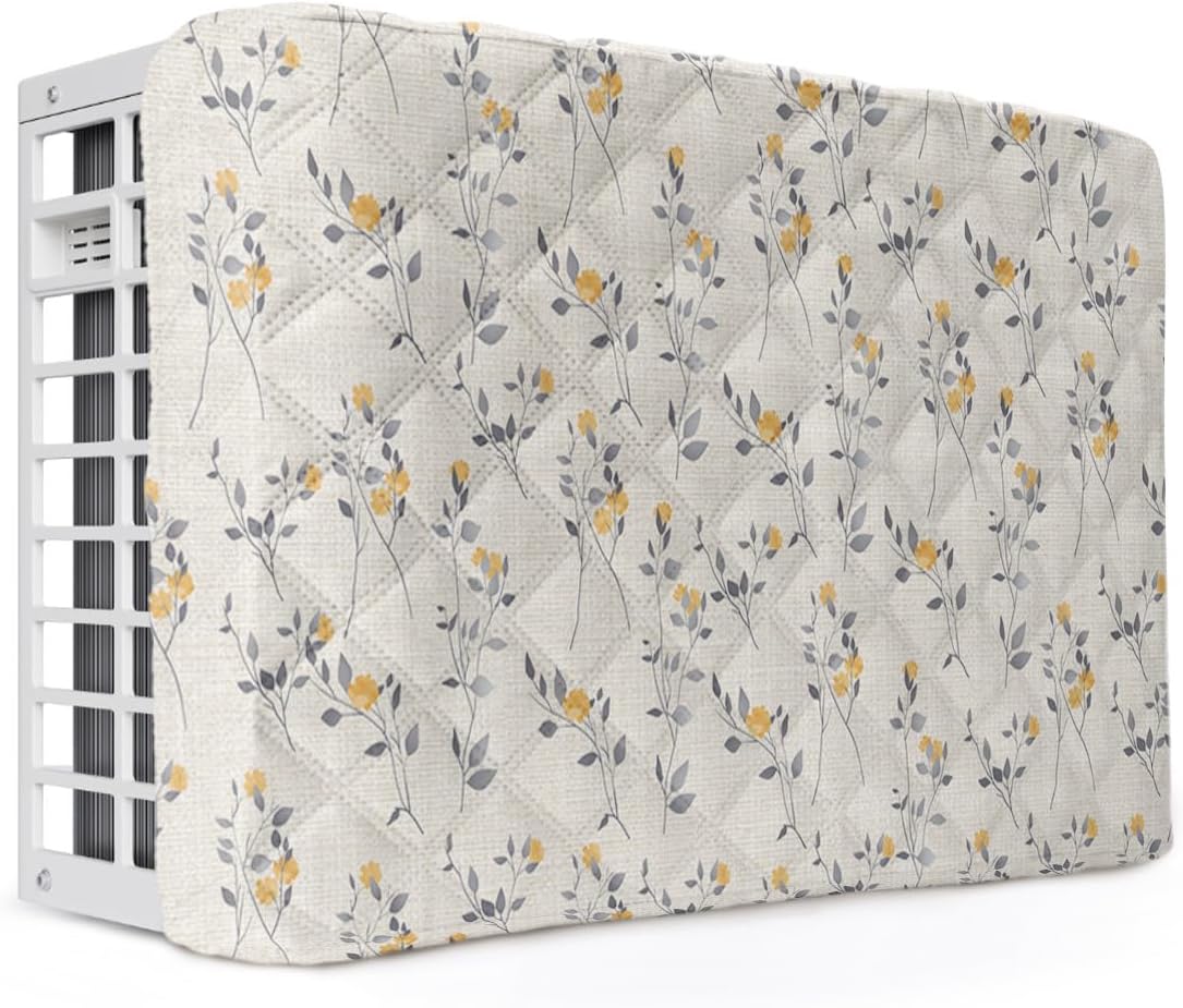 Amazon.com: Liuwoyurs Indoor Air Conditioner Covers, Yellow Spring ...