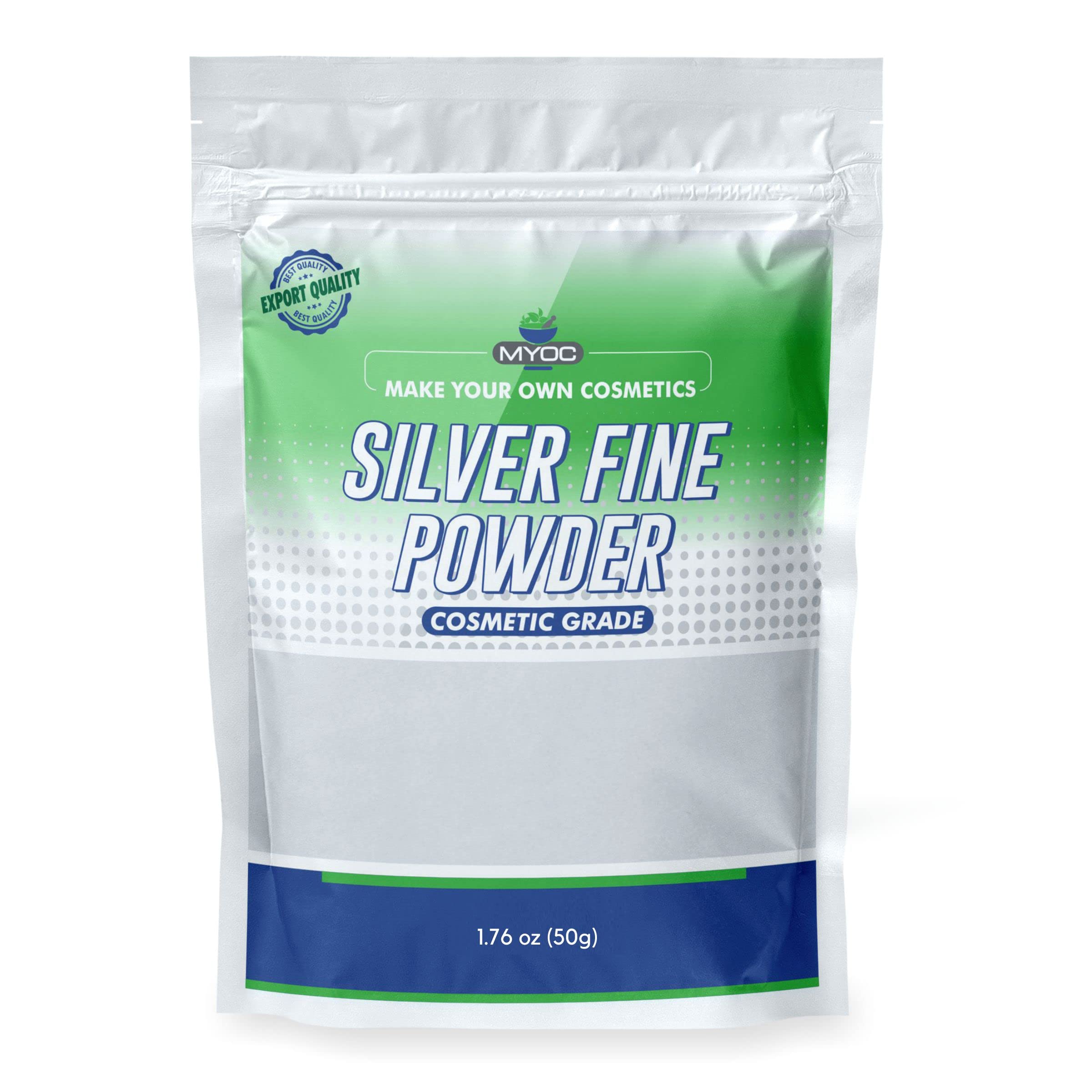 Amazon.com: Myoc Silver Fine Powder – 50 Gm (1.76 Oz), Silver Embossing ...